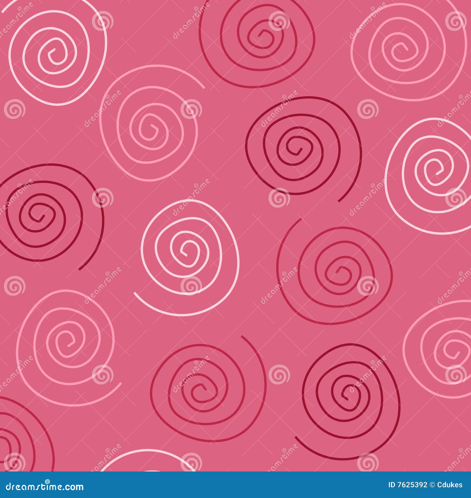 Pink Swirls Pattern stock vector. Illustration of pink - 7625392