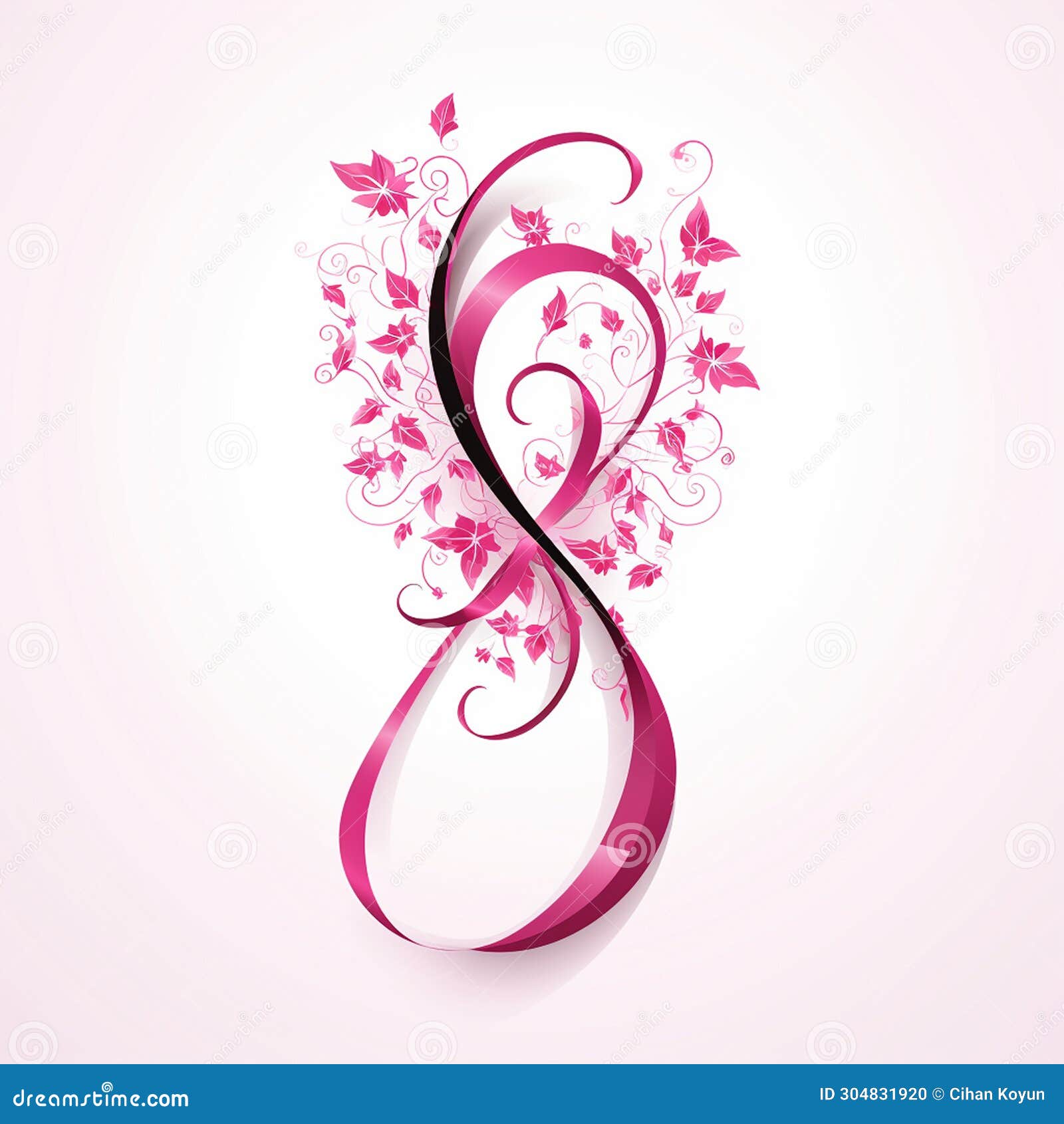 Pink Symbol For Breast Cancer Wide Red Ribbon Pink Butterfly Ribbon