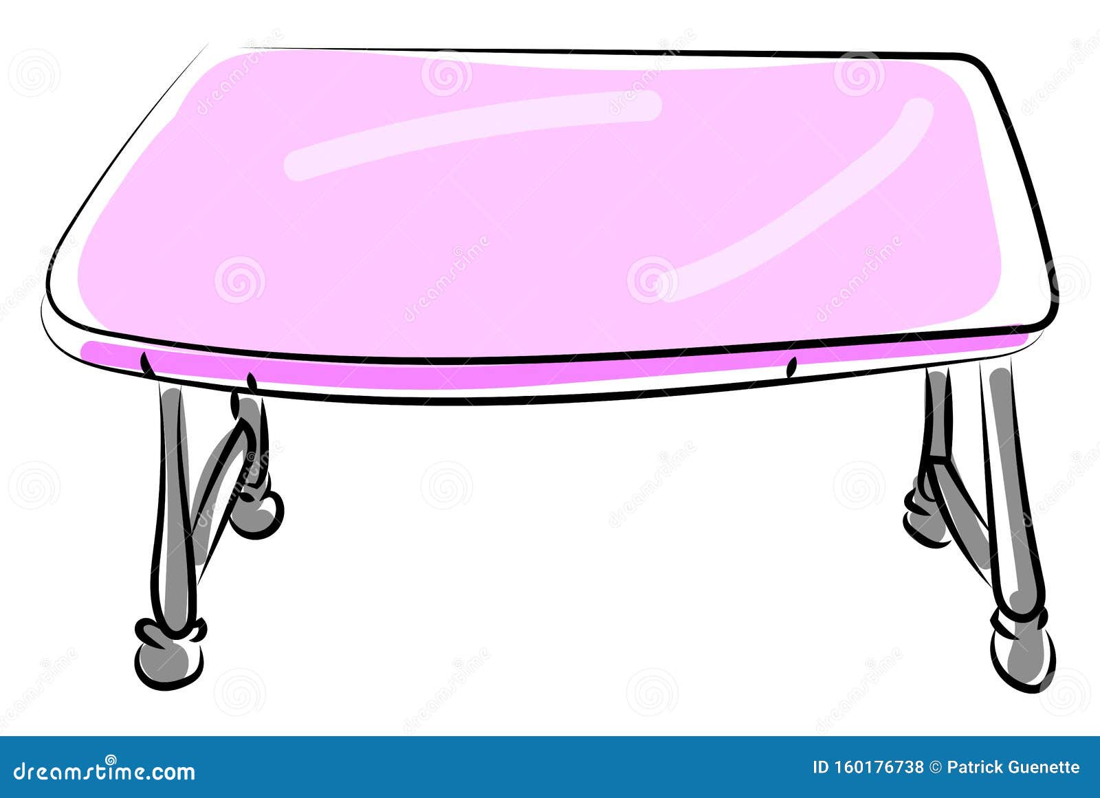 Pink Table, Illustration, Vector Stock Vector - Illustration of concept ...