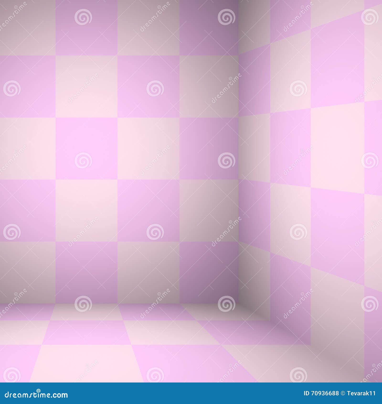 Pink Table Room - for Display Your Products Stock Illustration ...