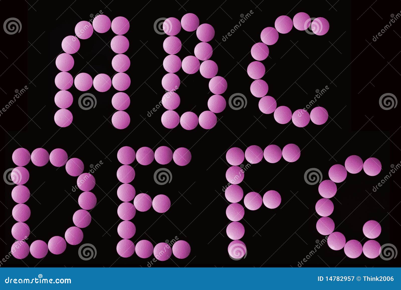 Pink tablets alphabet stock image. Image of collect, pills - 14782957