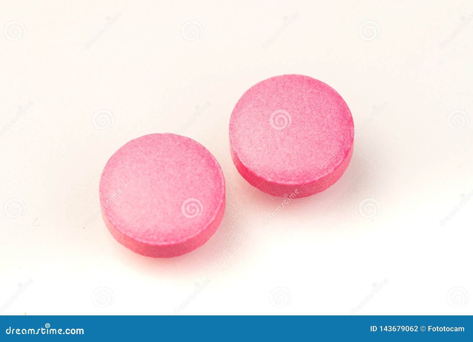 Pink Tablets on White Background Stock Photo - Image of capsule ...