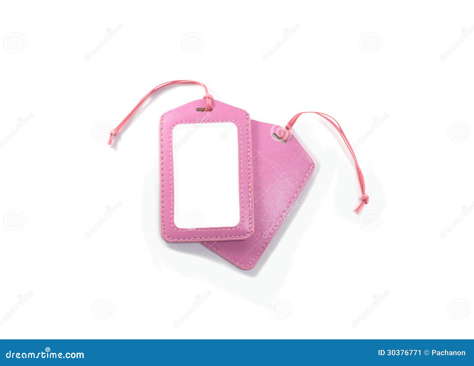 Pink tag stock image. Image of tied, pink, design, identification ...