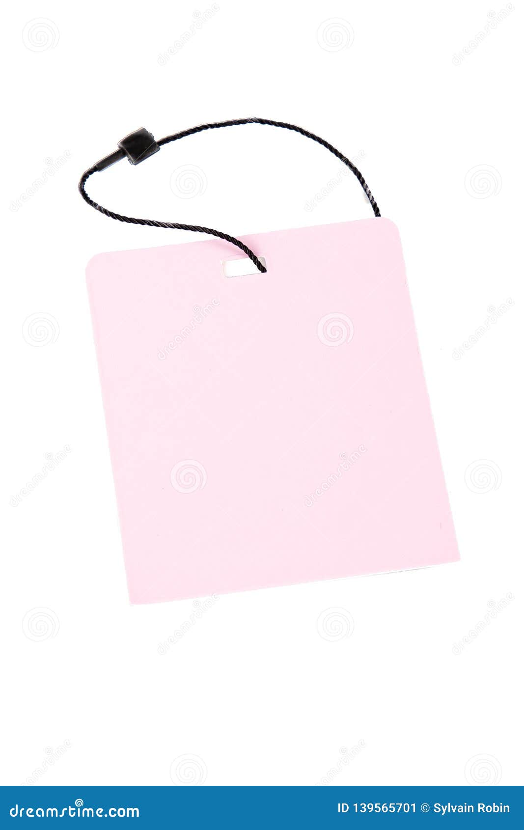 Pink Tag Label Isolated in White Background Stock Image - Image of ...