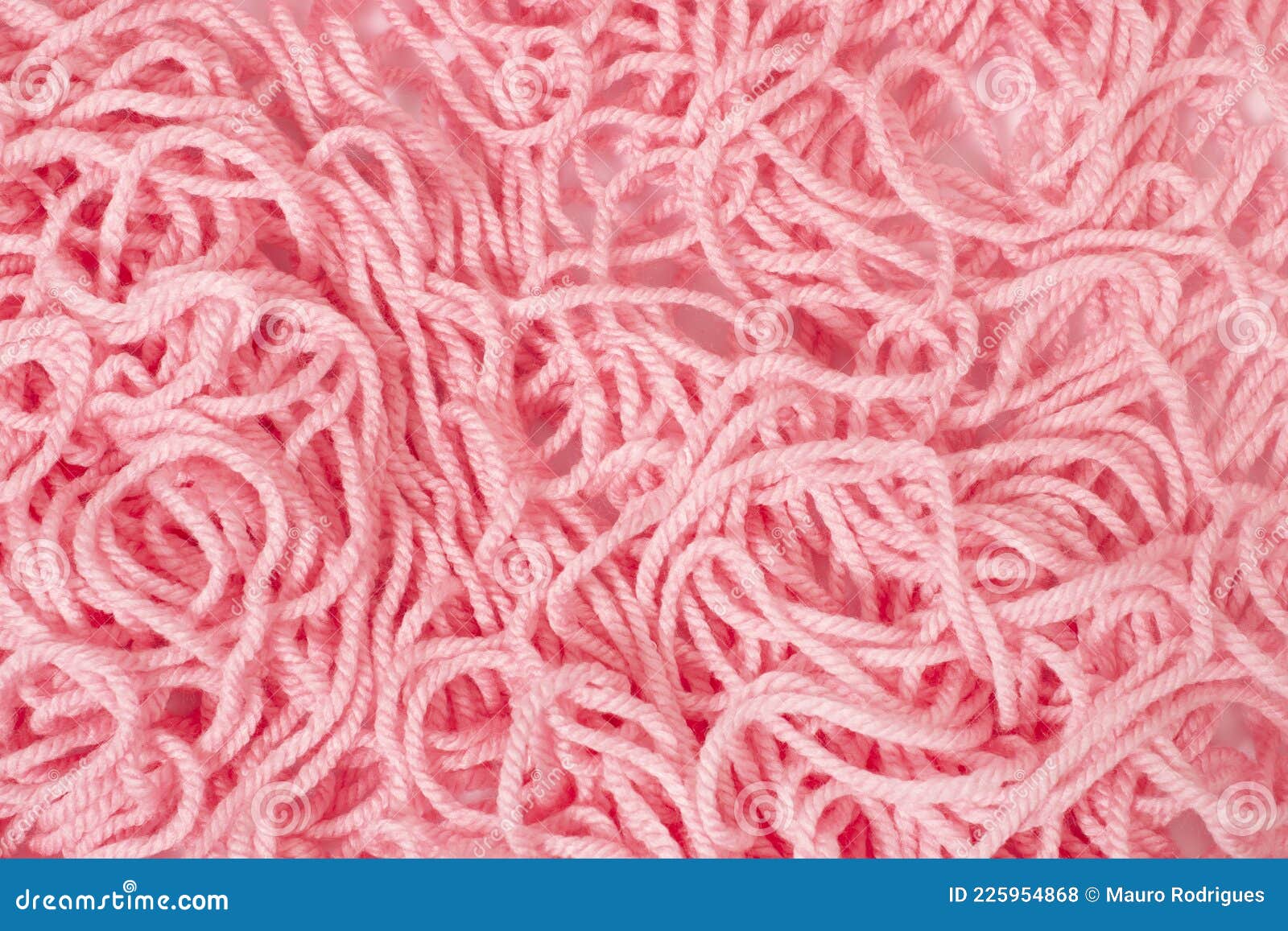 Pink tangled knitting yarn stock photo. Image of home - 225954868