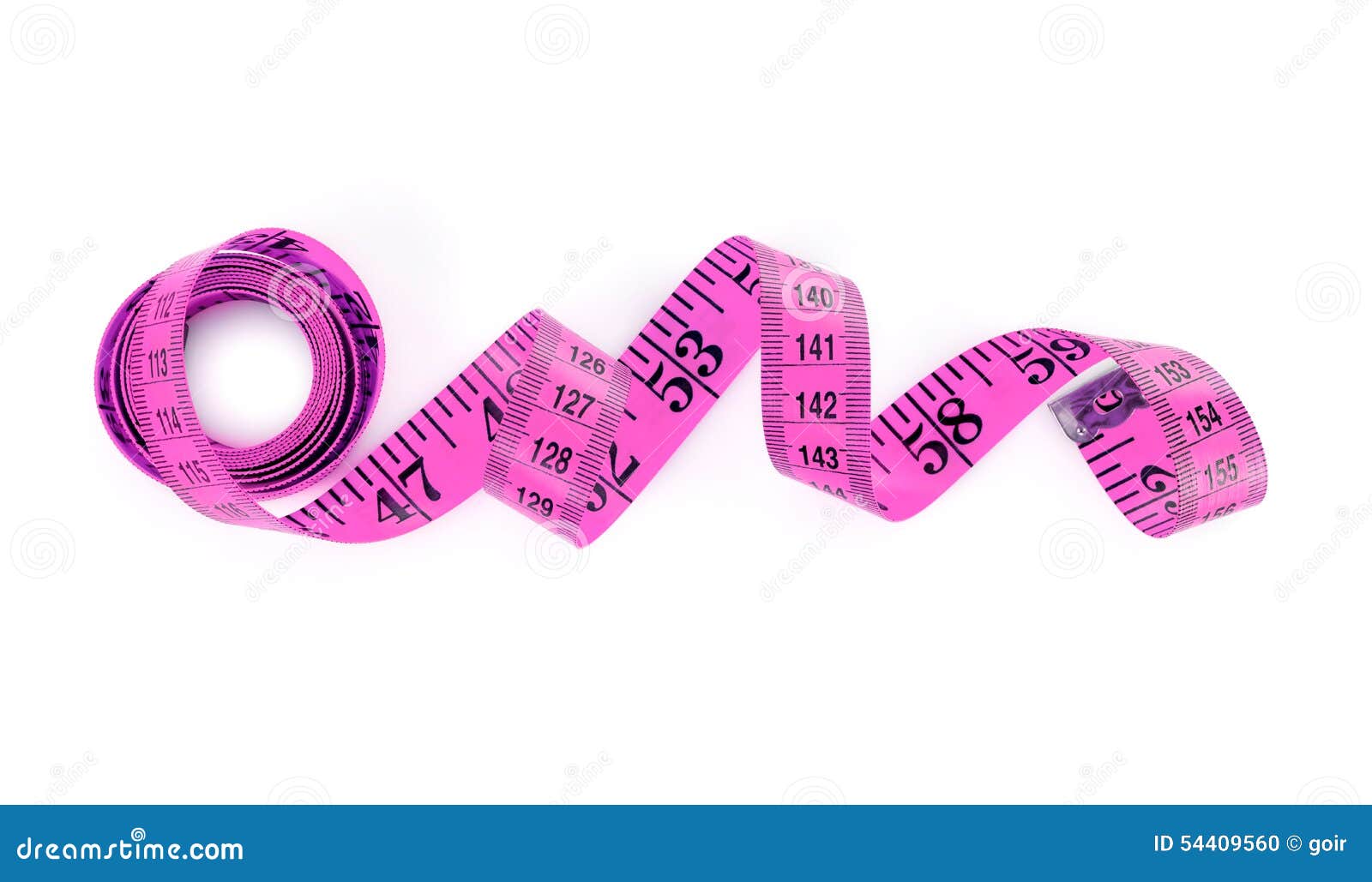 Pink tape measure stock photo. Image of length, dieting - 54409560