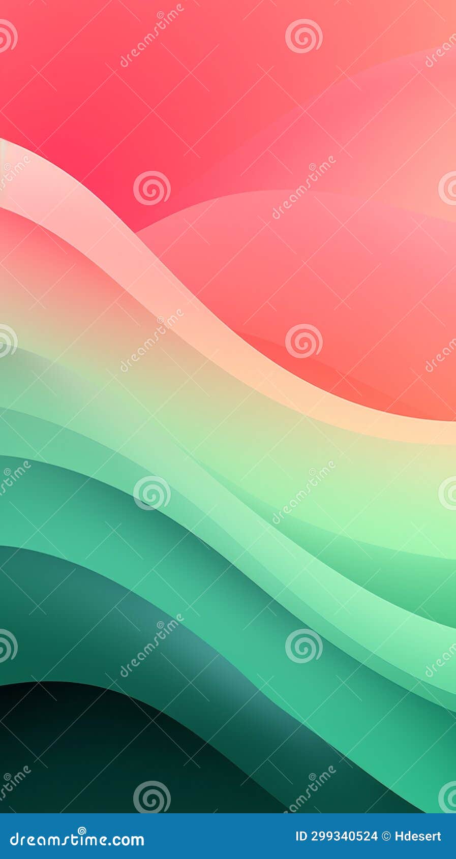 Pink and Teal Abstract Wave Vertical Background or Pattern, Creative ...