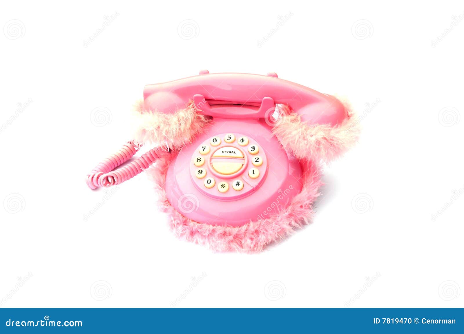 Pink telephone stock photo. Image of talk, call, receiver - 7819470
