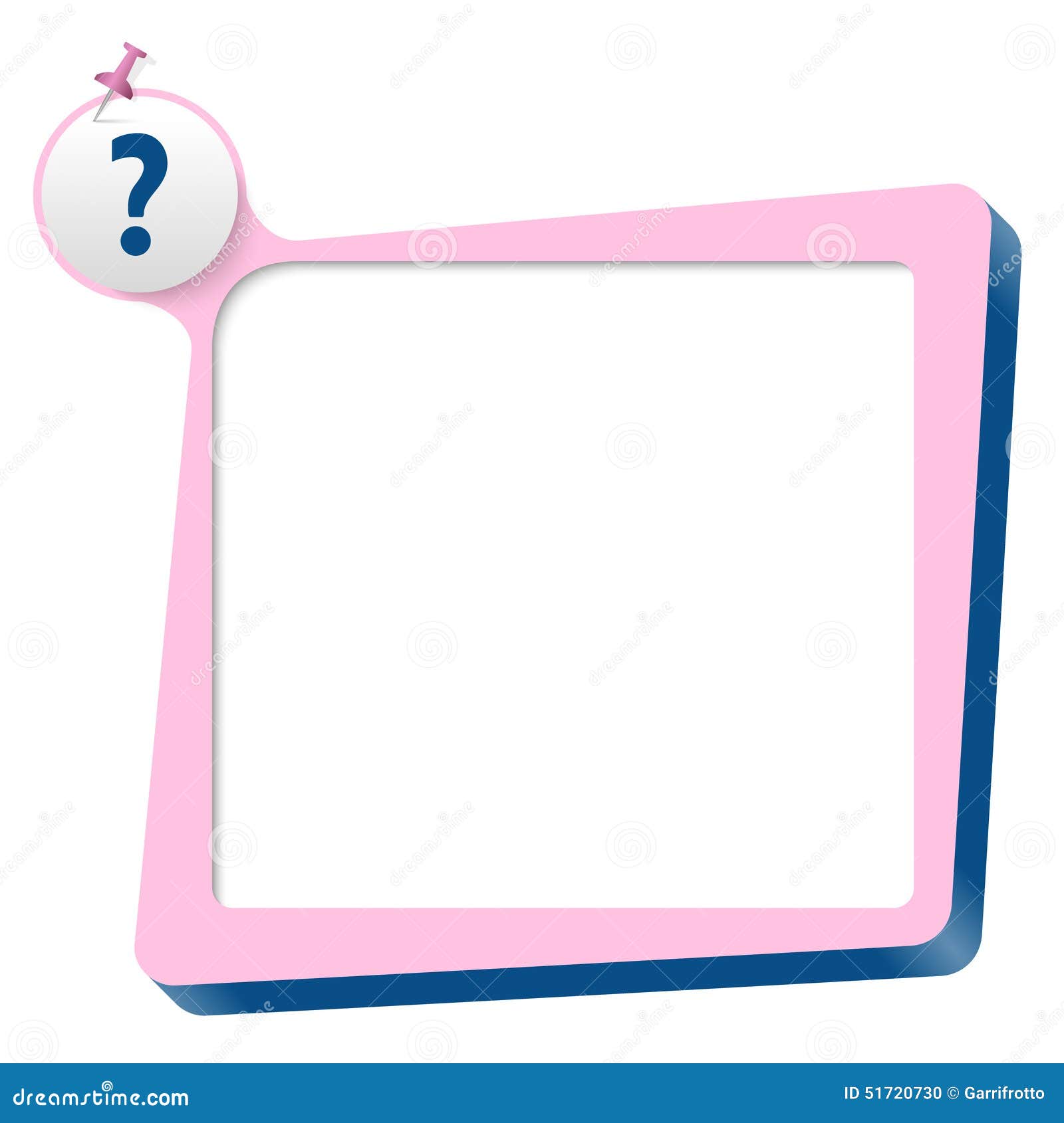 Pink text box stock vector. Illustration of border, background - 51720730