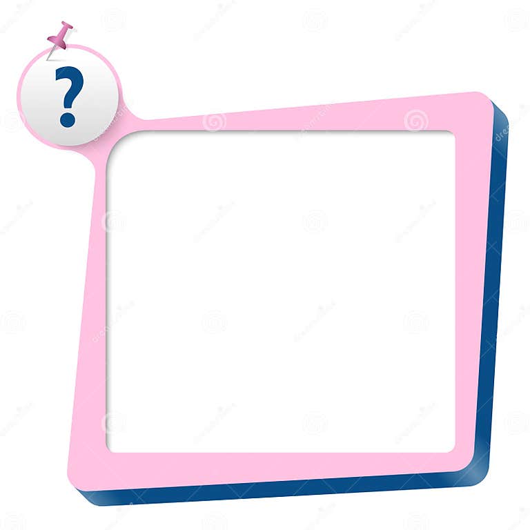 Pink text box stock vector. Illustration of border, background - 51720730