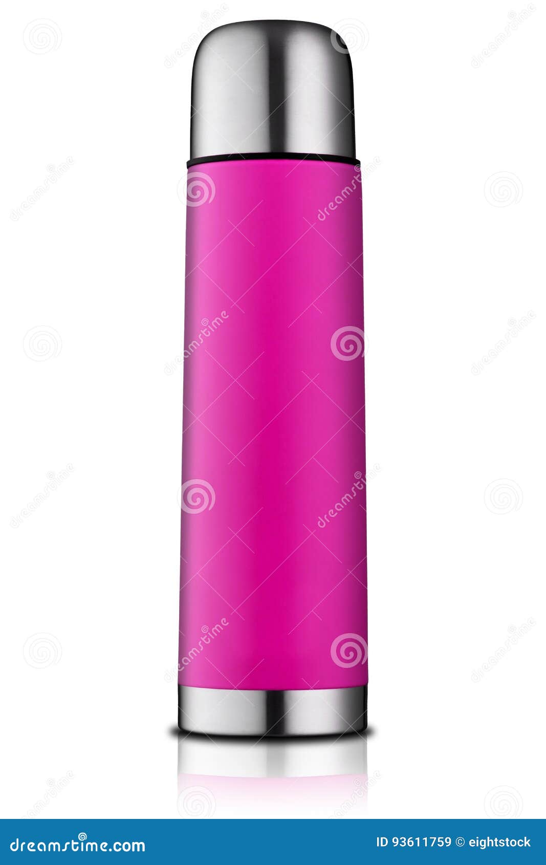 Pink thermos flask stock image. Image of tourist, warm - 93611759