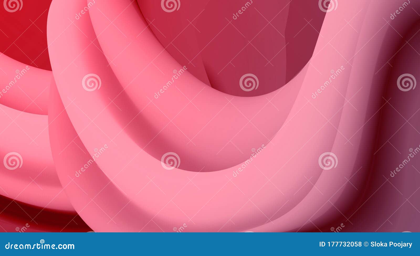 Pink Thick Waves,3d Effect Waves,bright and Nice Wallpaper,light Color ...