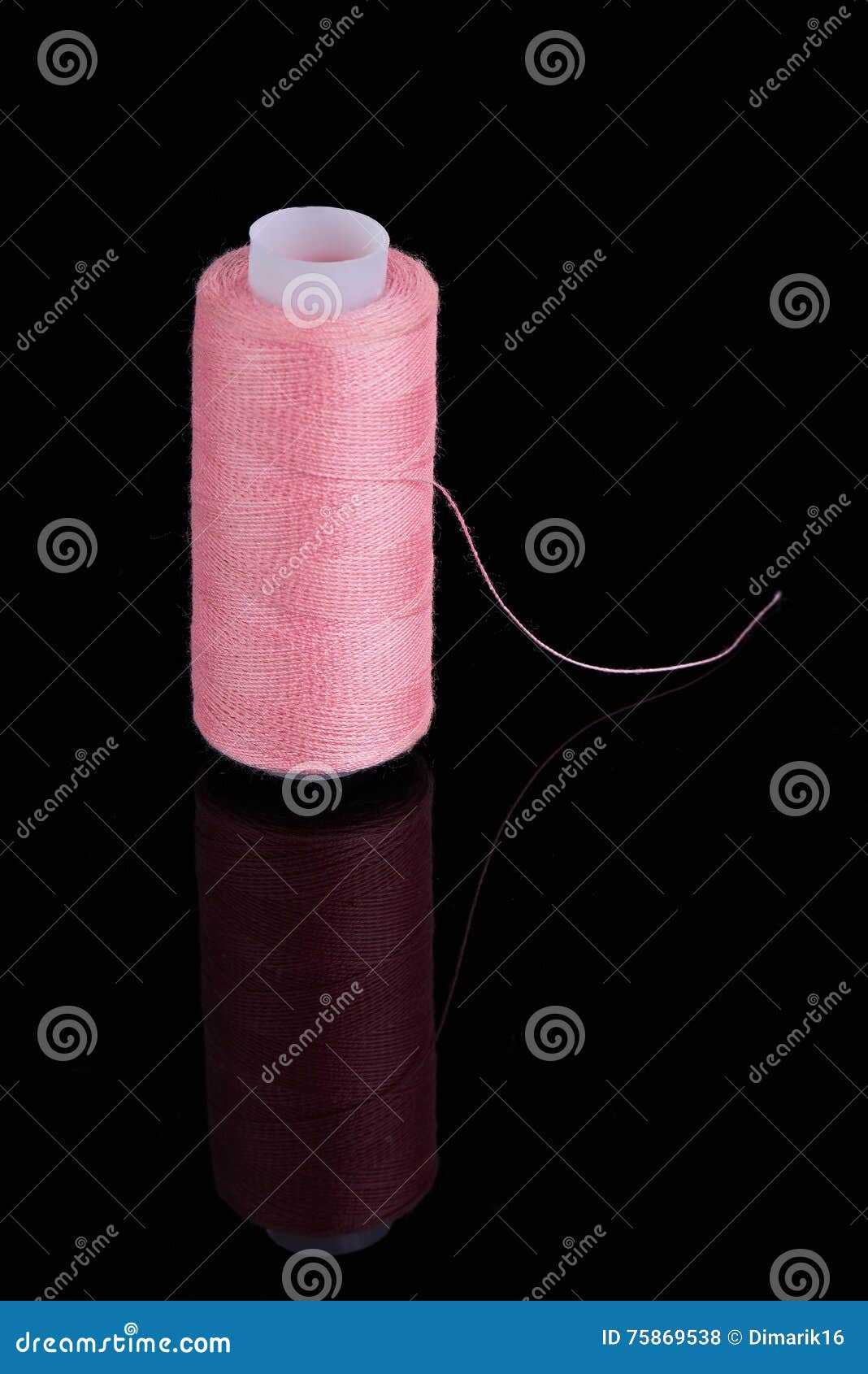 Pink thread fiber stock photo. Image of work, string - 75869538