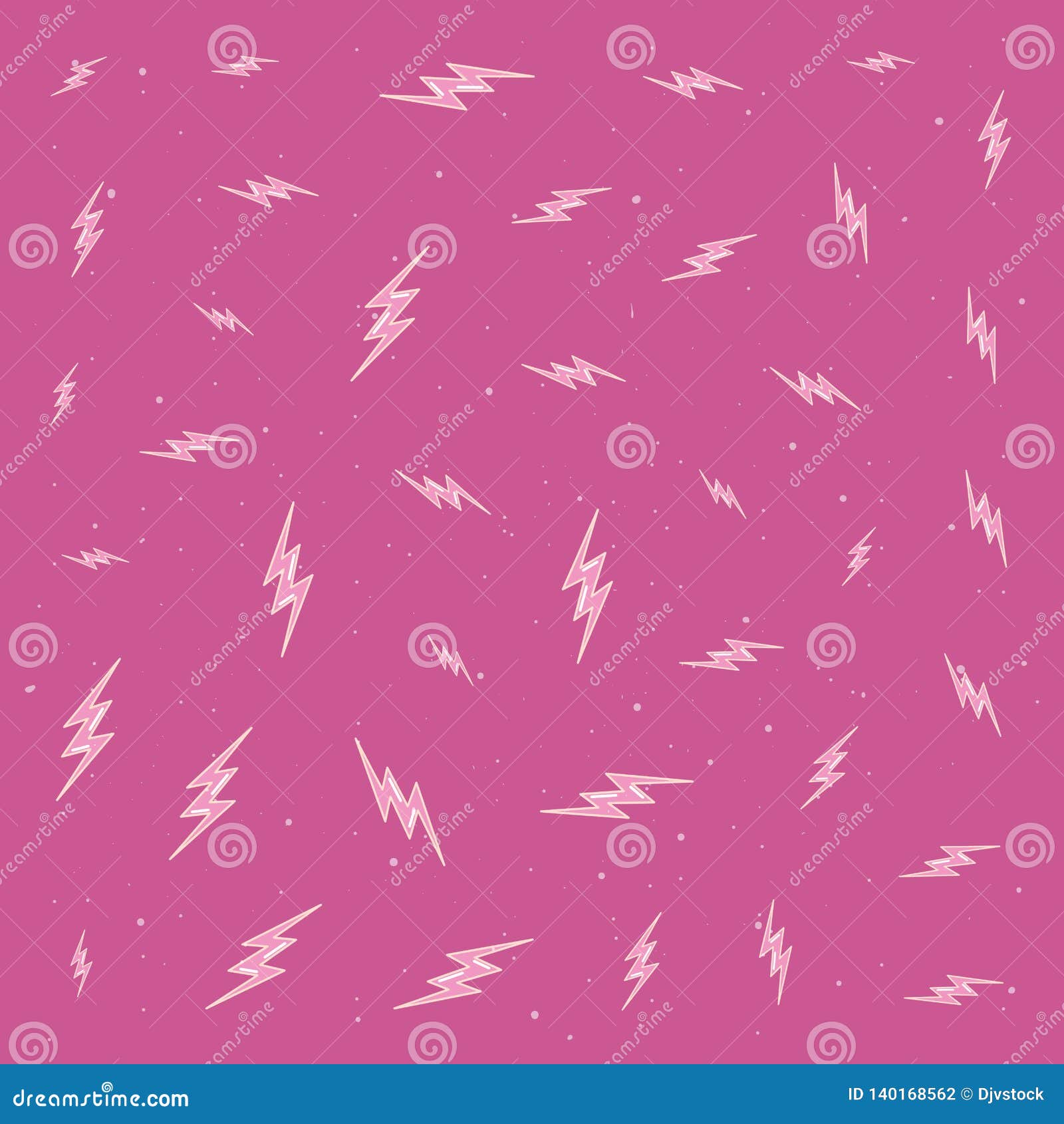 Pink Thunderbolt Decoration Stock Vector - Illustration of pink, charge ...