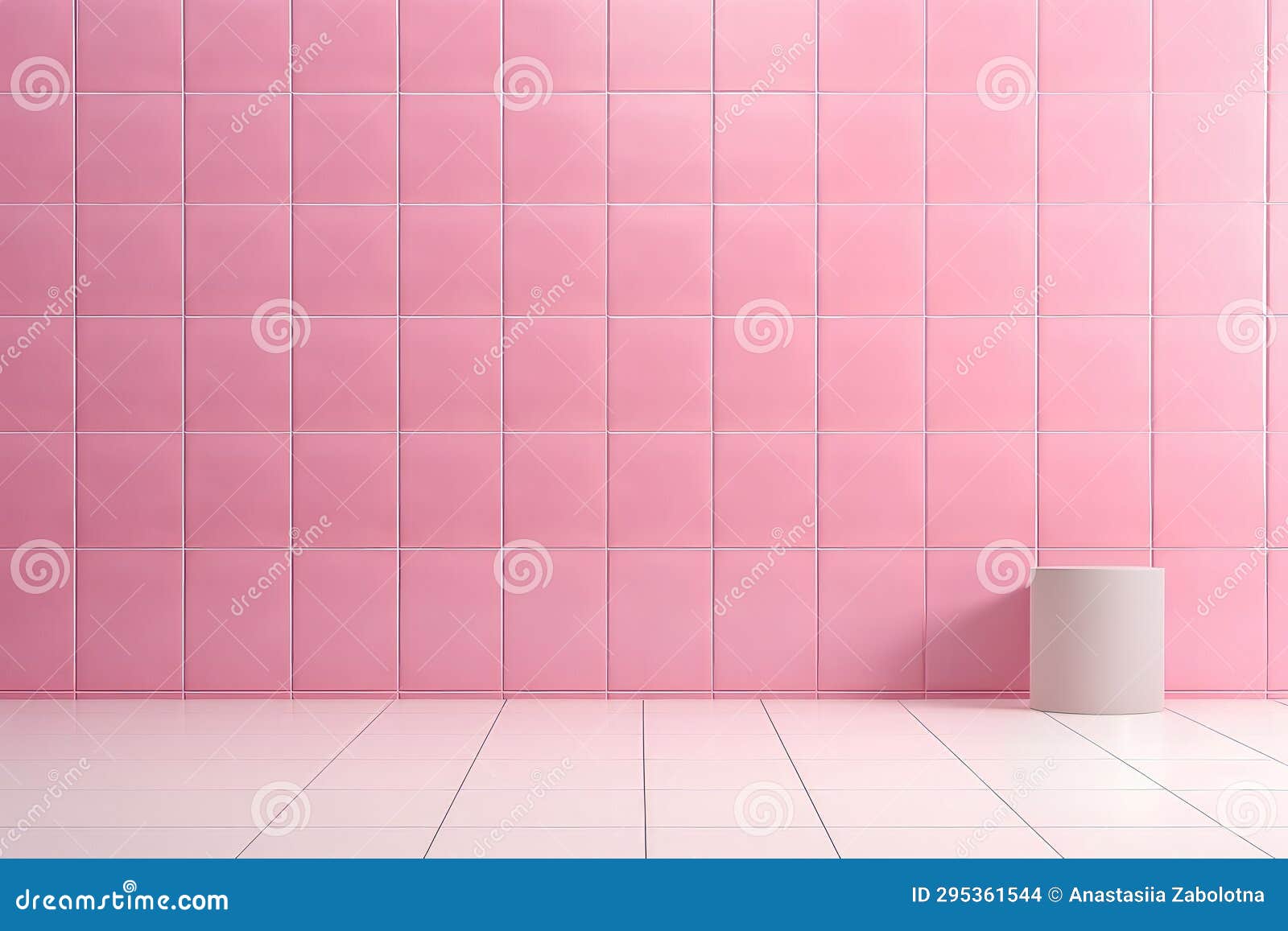 Pink Tile Wall Checkered Background for Bathroom Floor Stock ...