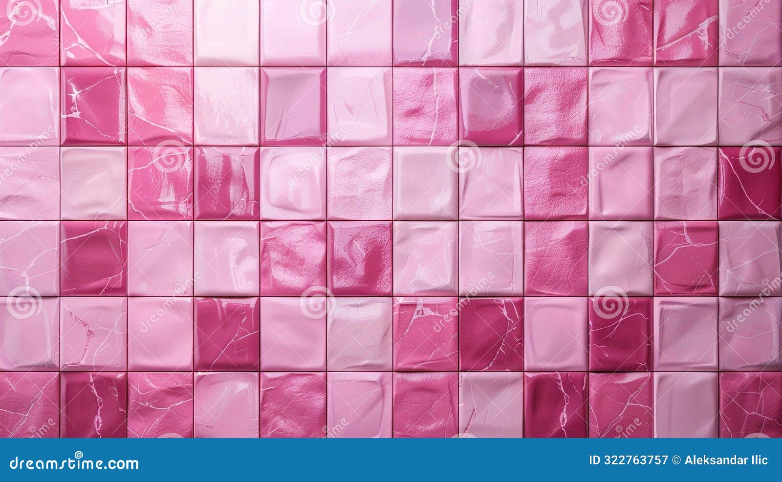 Pink Tiles in Stylish Bathroom. Background Design Stock Image - Image ...