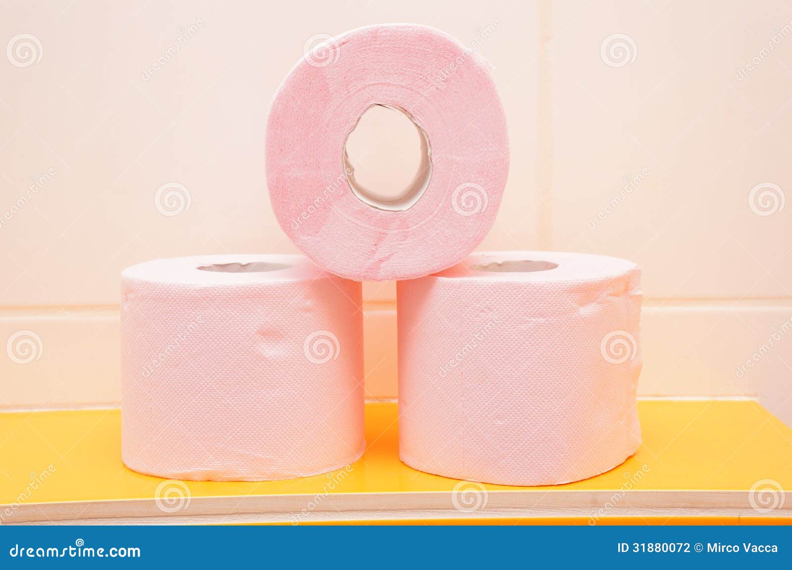 Pink toiletpaper stock photo. Image of objects, pink - 31880072