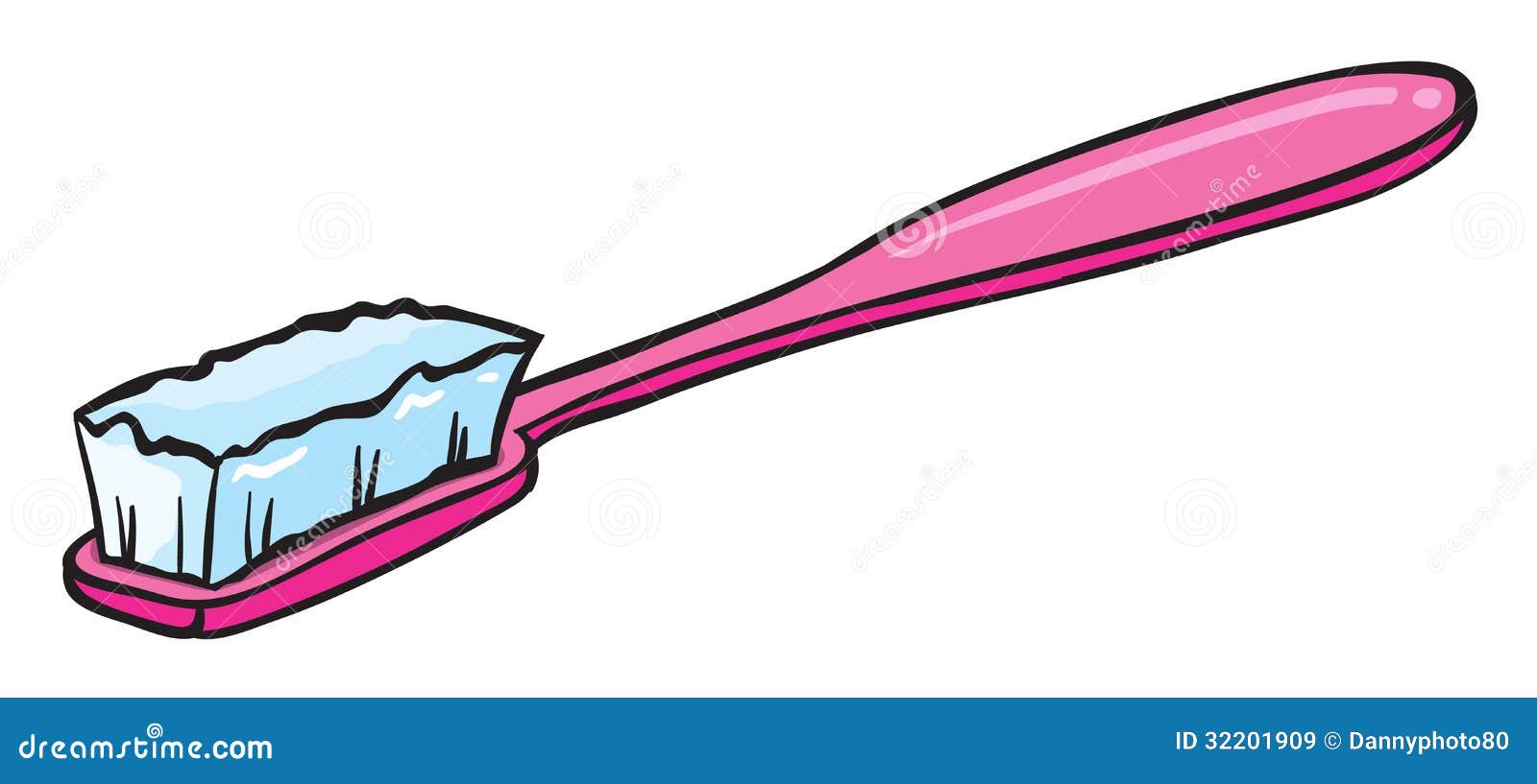 A pink toothbrush stock vector. Illustration of isolated - 32201909