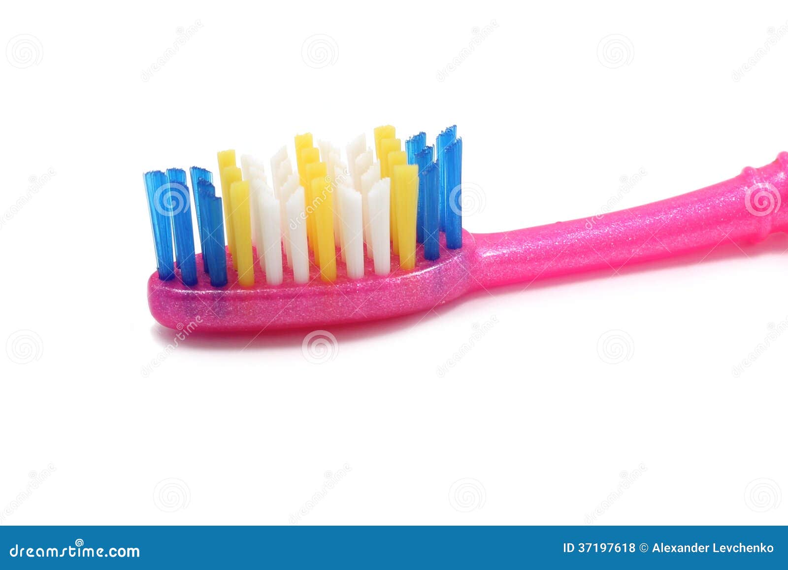 Pink toothbrush stock photo. Image of dentist, whitening - 37197618