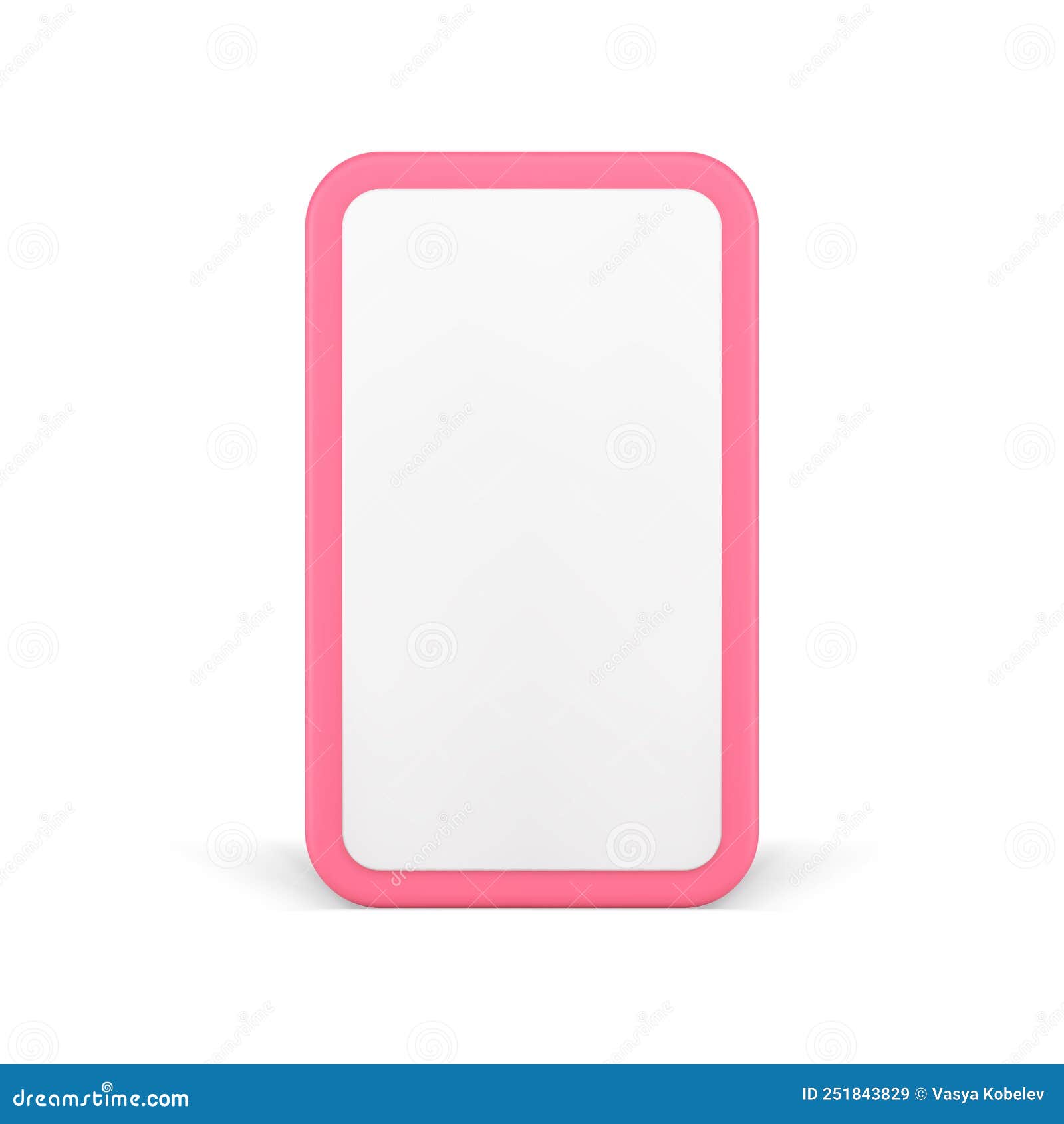 Pink Touch Screen Smartphone Empty Screen Internet Promo Presentation ...