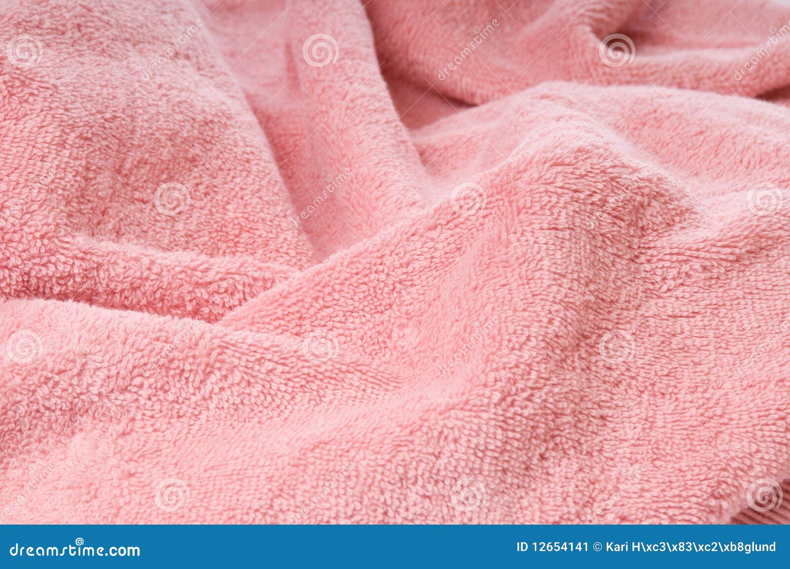 Pink towel stock image. Image of laundry, textile, health - 12654141