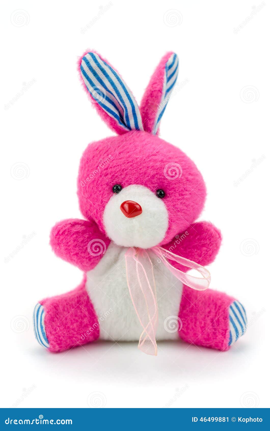 Pink toy bunny rabbit stock image. Image of stuffed, small - 46499881