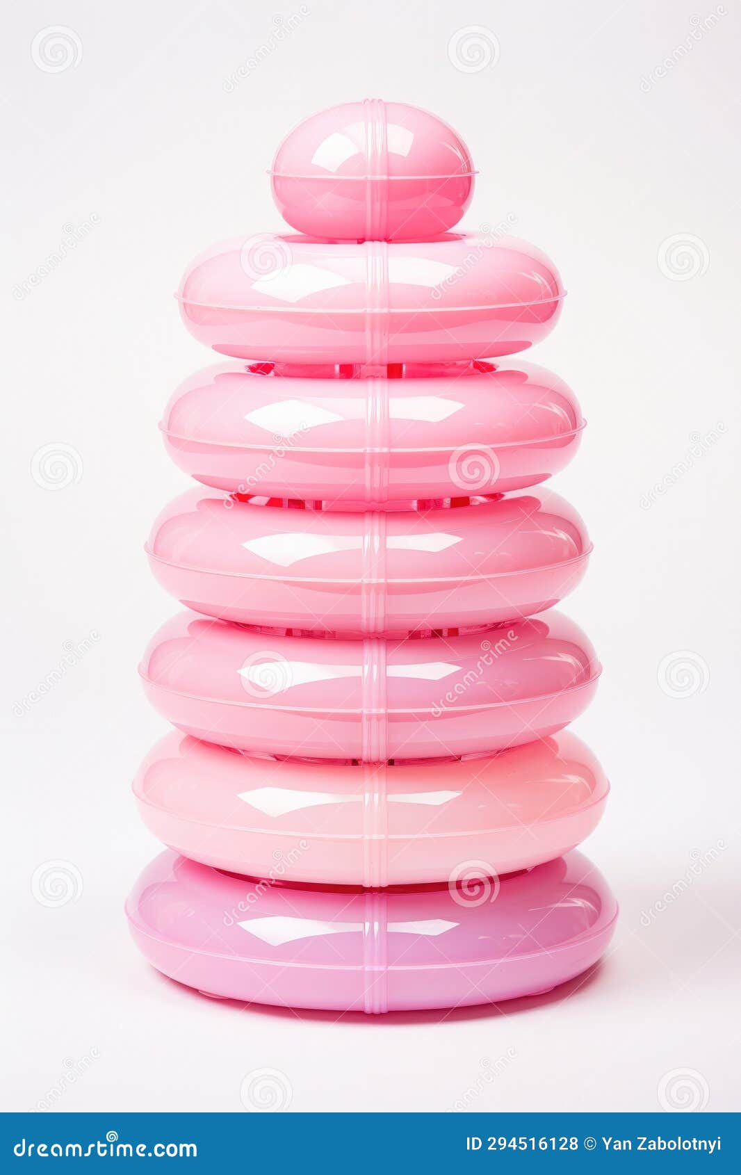 Stacking Rings Tower And Whirligig Toys. Wooden Spinning Top And Toy ...