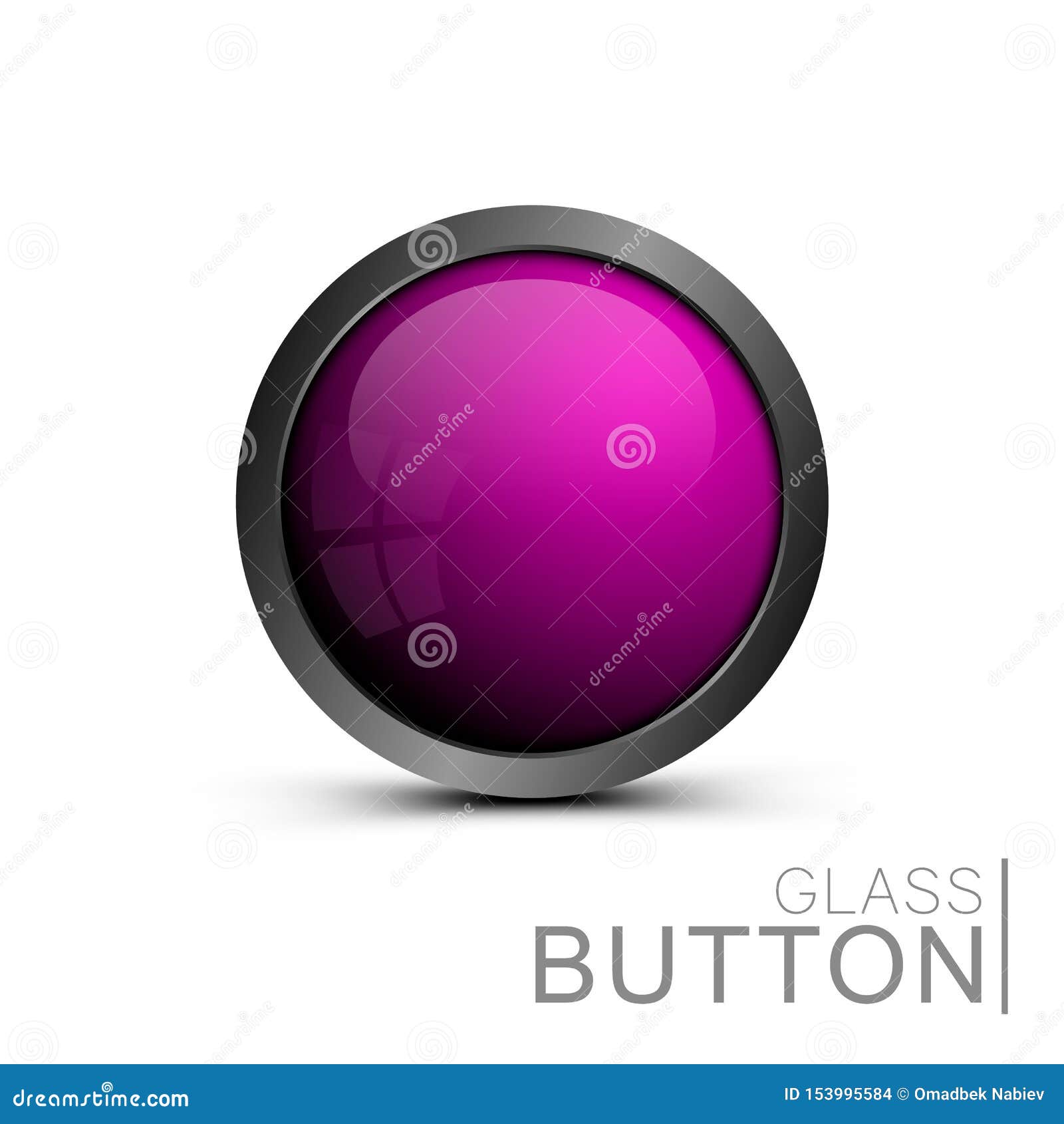 Pink Trendy Vector Button for Web Interface. Stock Vector ...