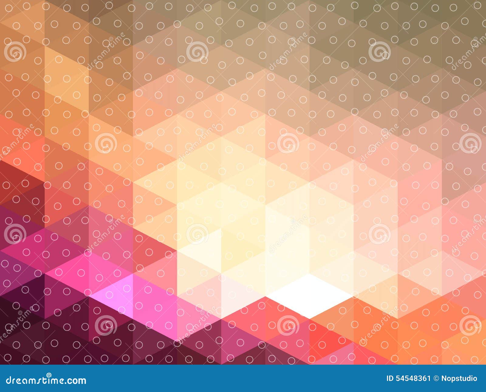 Pink Triangle Cave with Circle Texture Stock Vector - Illustration of ...