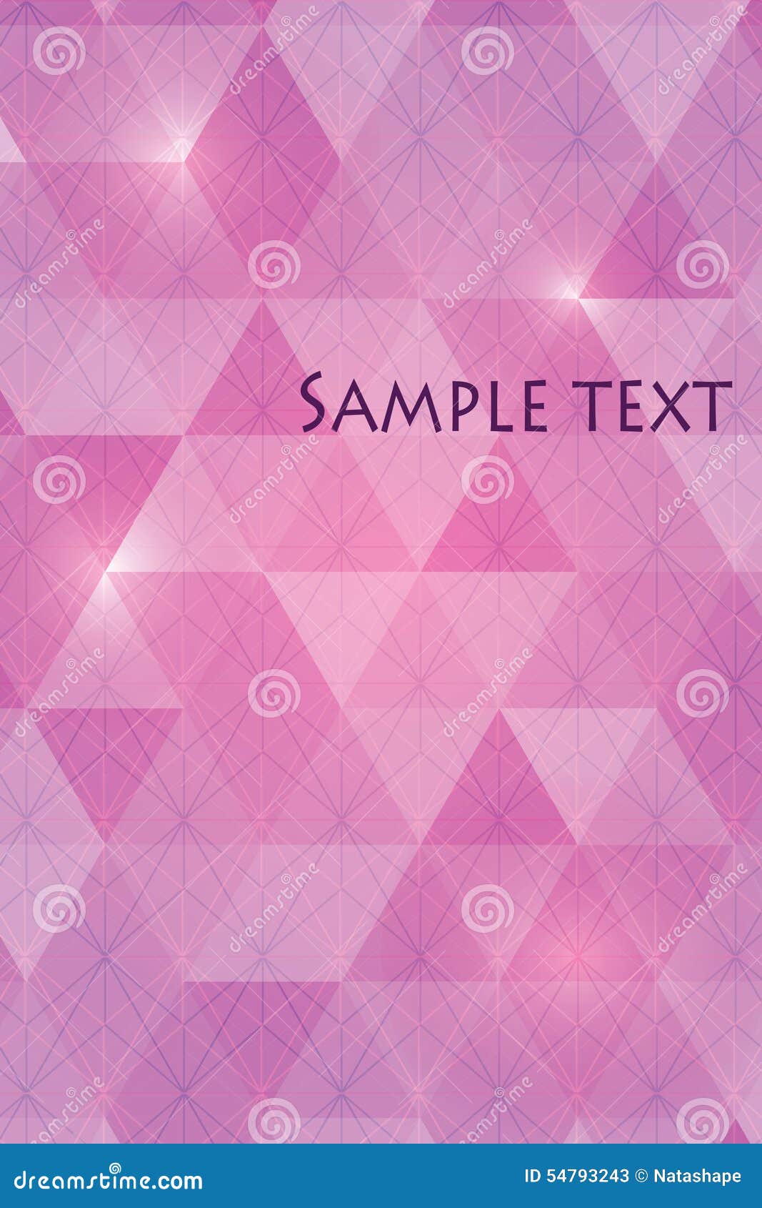 Pink Triangles stock vector. Illustration of text, font - 54793243