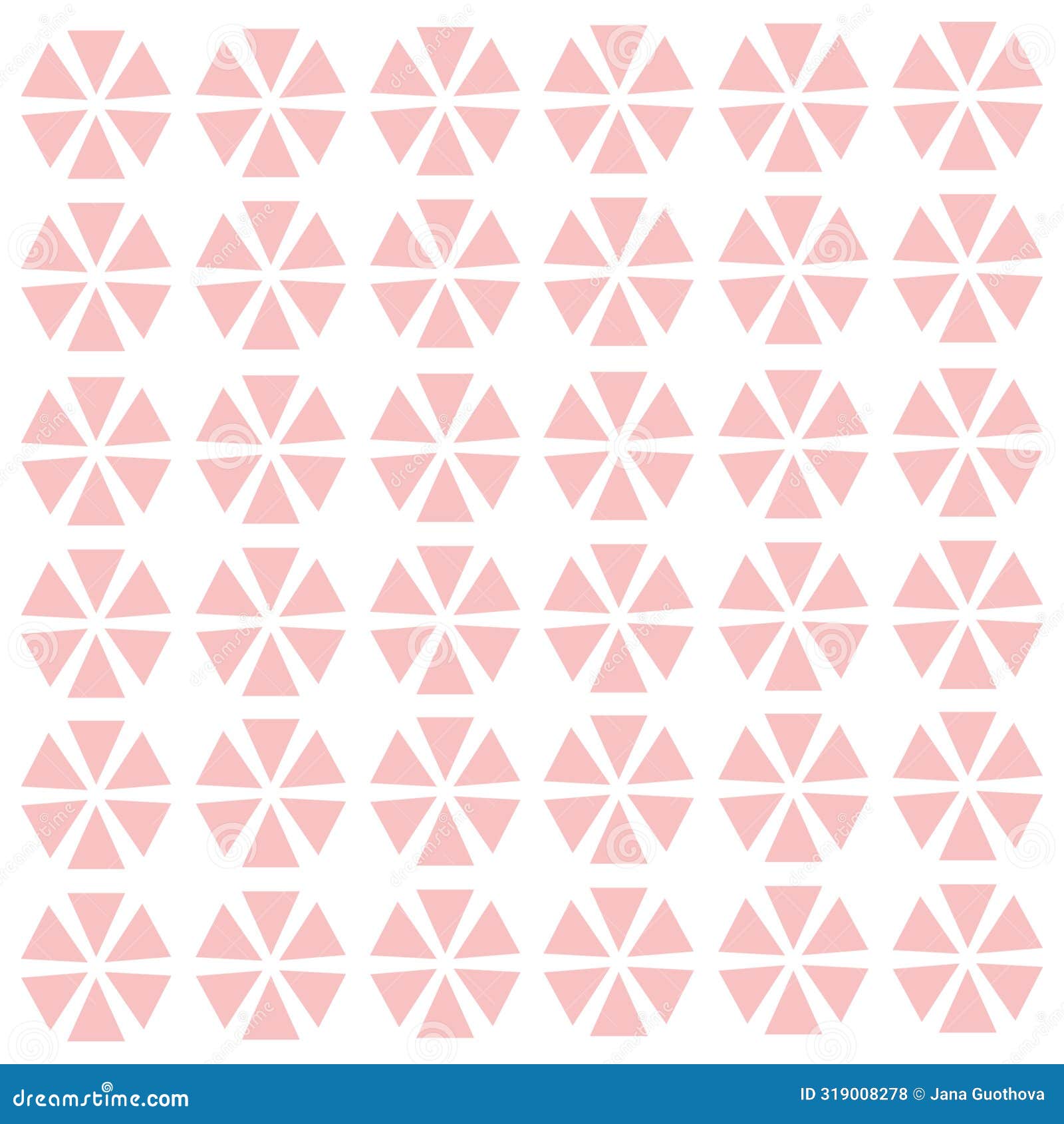 PINK TRIANGLES PATTERN WALLARTTRIANG Stock Vector - Illustration of ...