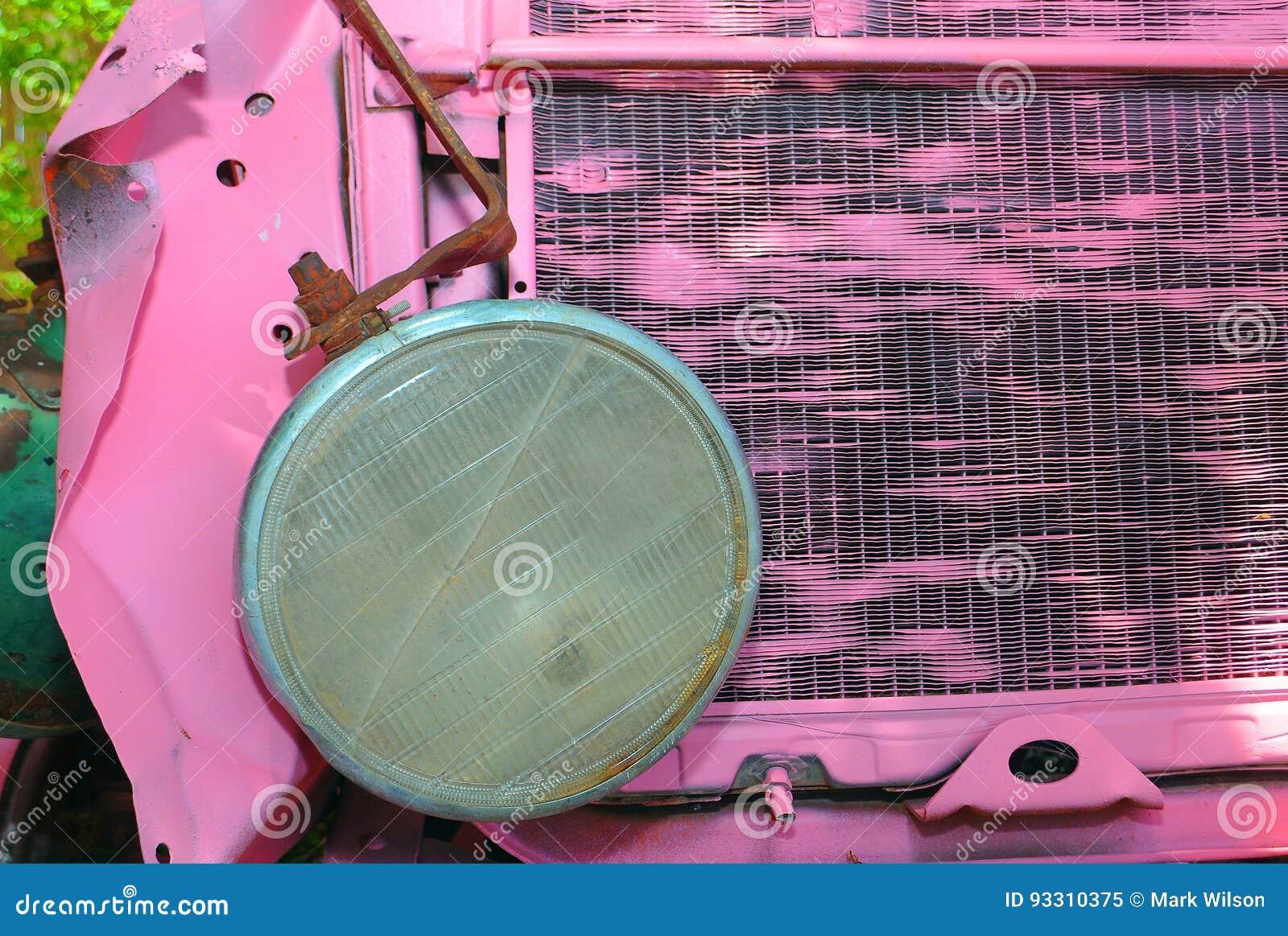 Pink truck radiator stock image. Image of headlight, truck - 93310375