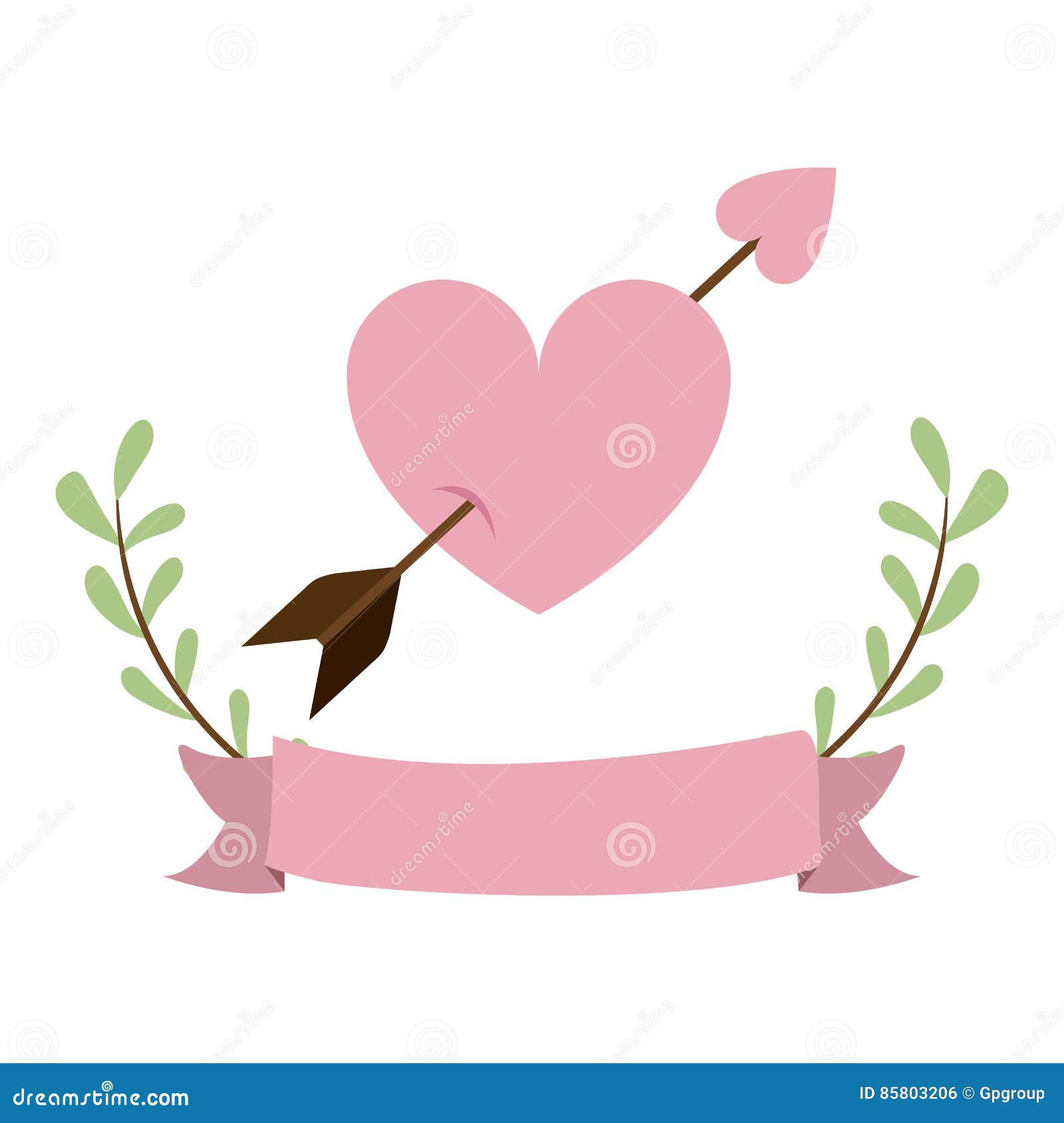 Pink true love icon image stock illustration. Illustration of ...