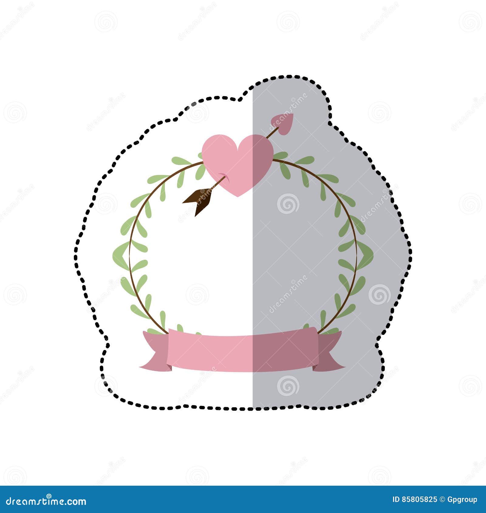 Pink true love icon image stock illustration. Illustration of romance ...