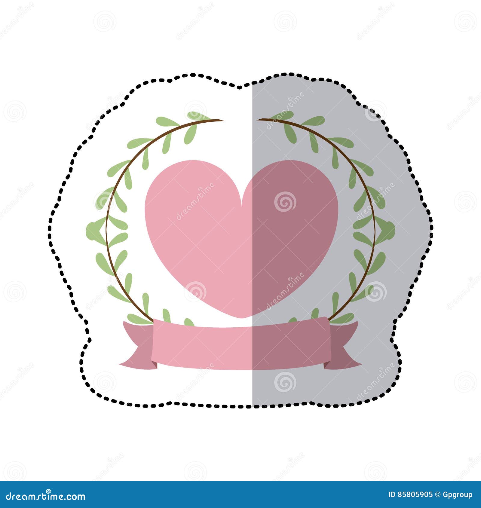 Pink true love icon image stock illustration. Illustration of feeling ...
