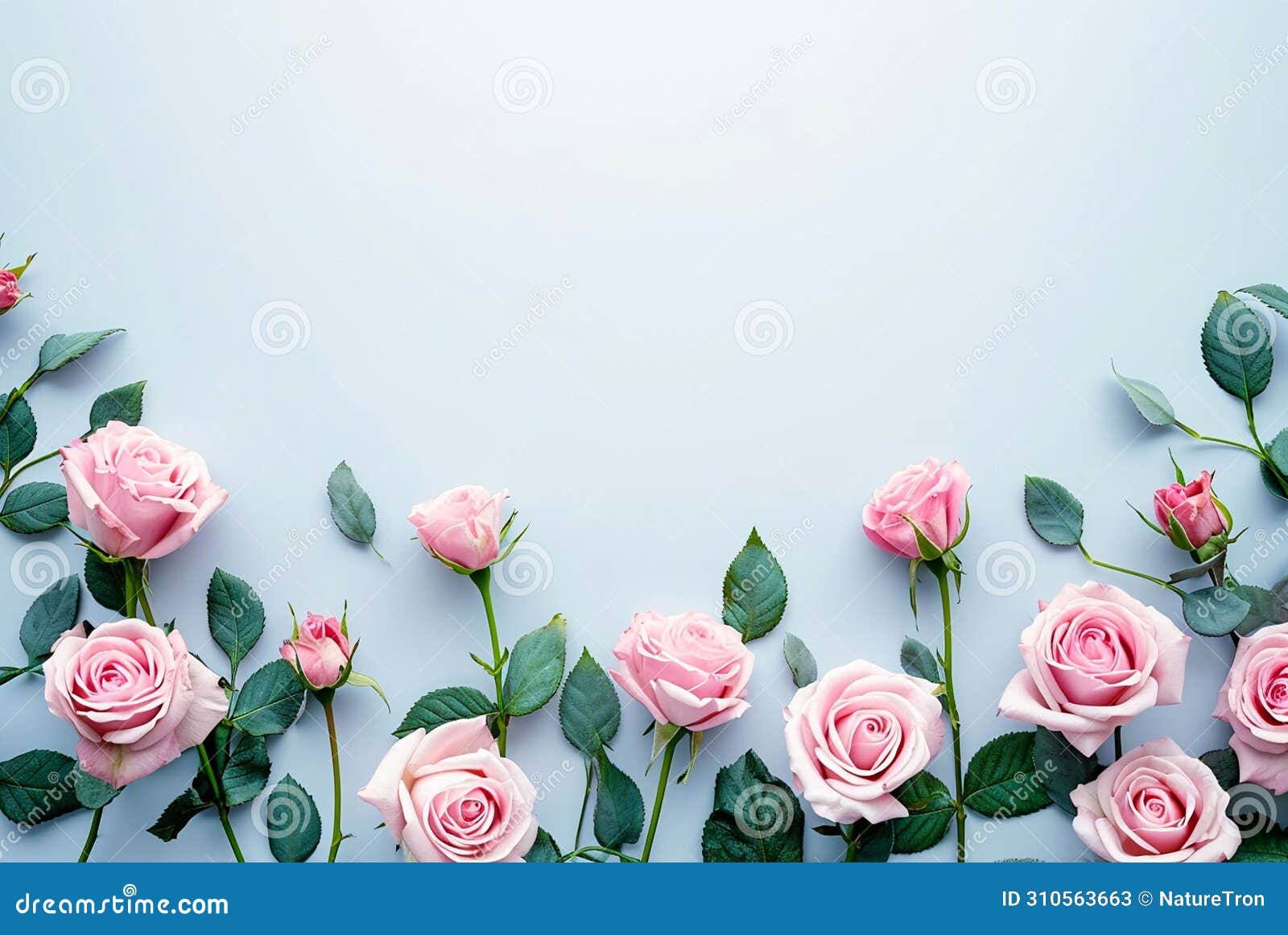 Pink Tulips on a Blue Background Pink Tulips Frame Pink Tulips ...