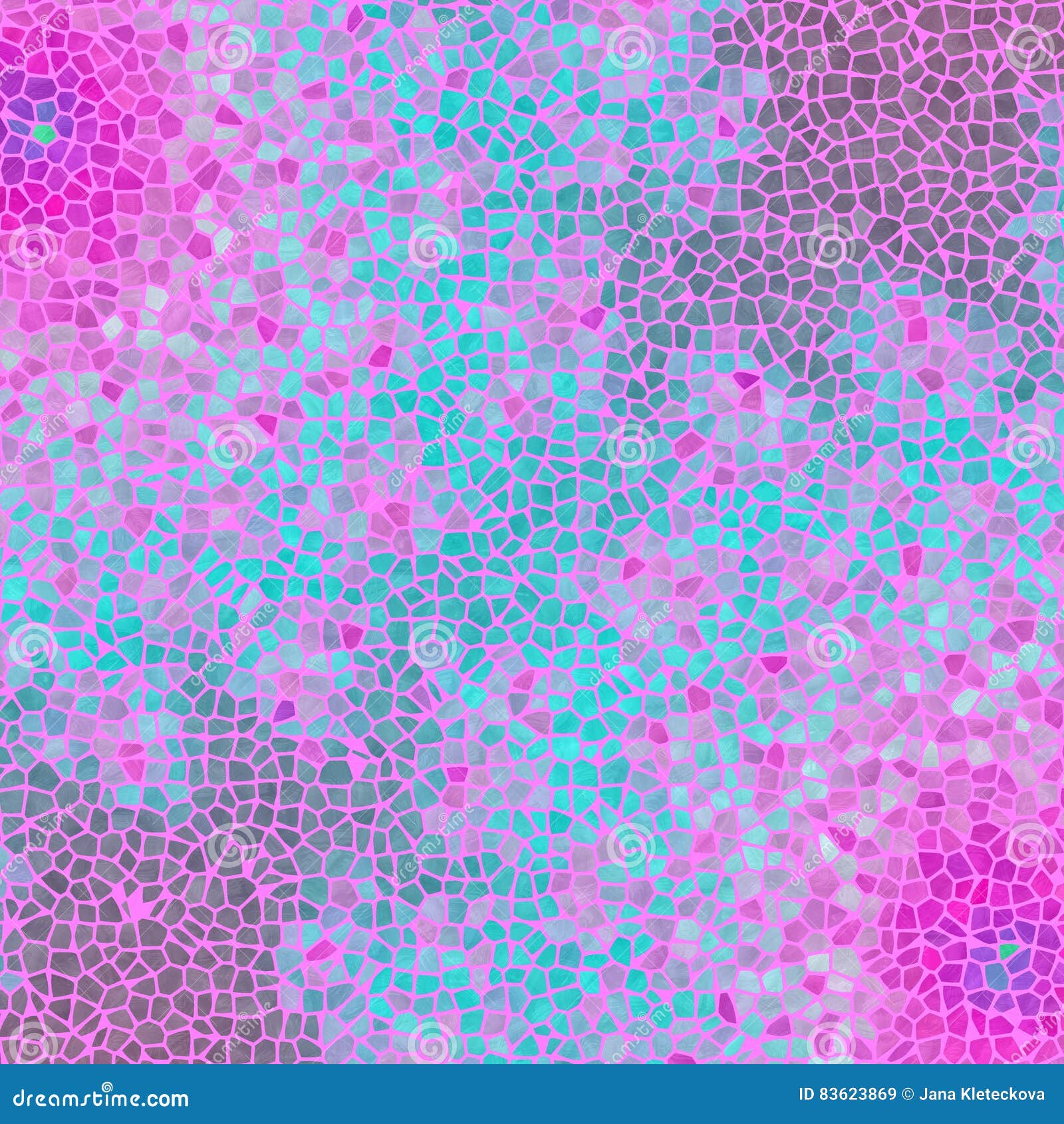 Pink and Turquoise Colored Beautiful Mosaic Image Background Stock ...