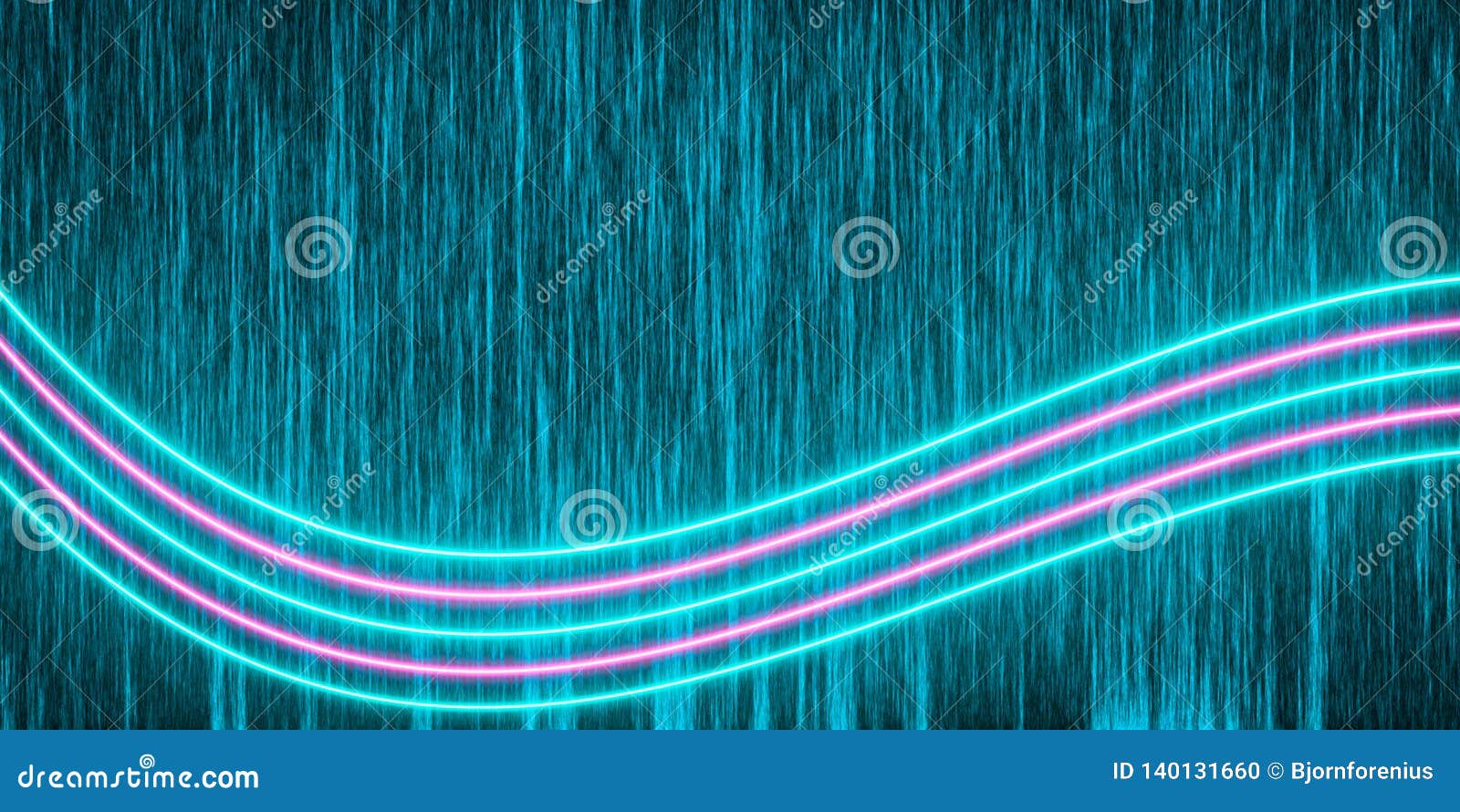 Pink and Turquoise Neon Lights Stock Illustration - Illustration of ...