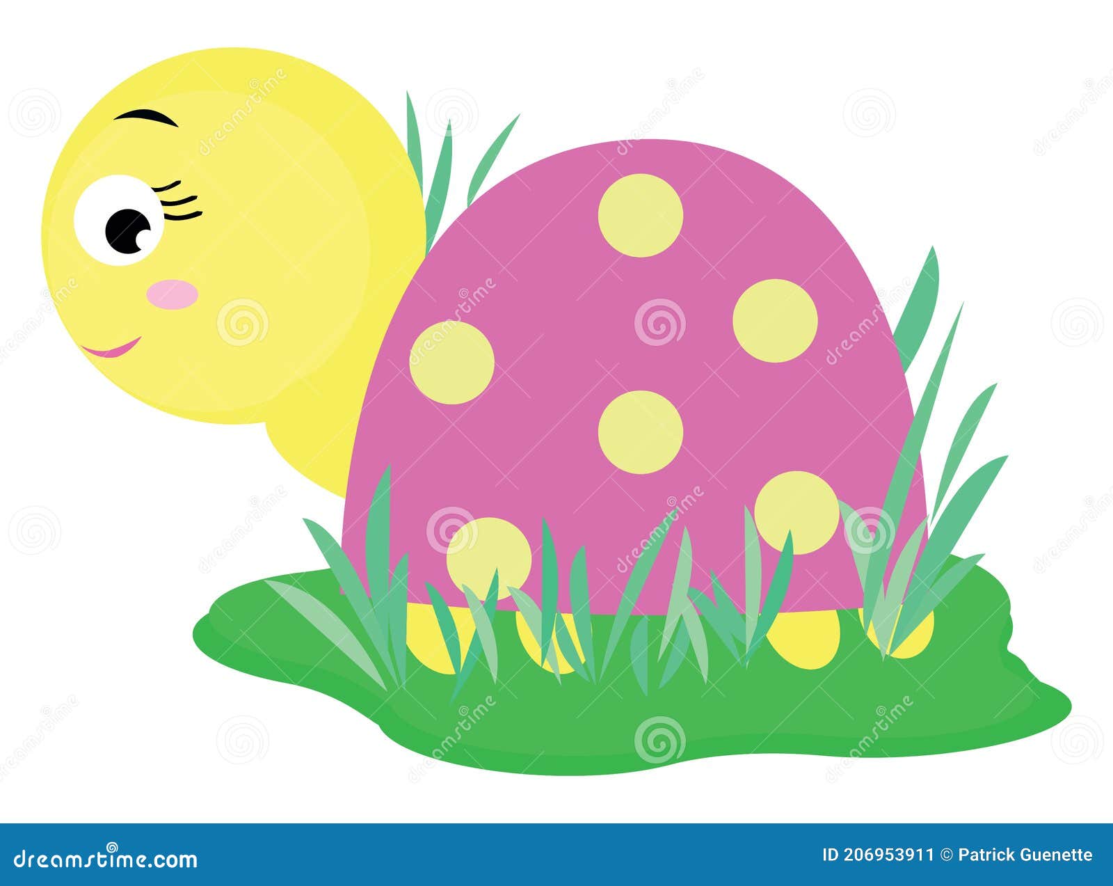 Pink Turtle, Illustration, Vector Stock Illustration - Illustration of ...