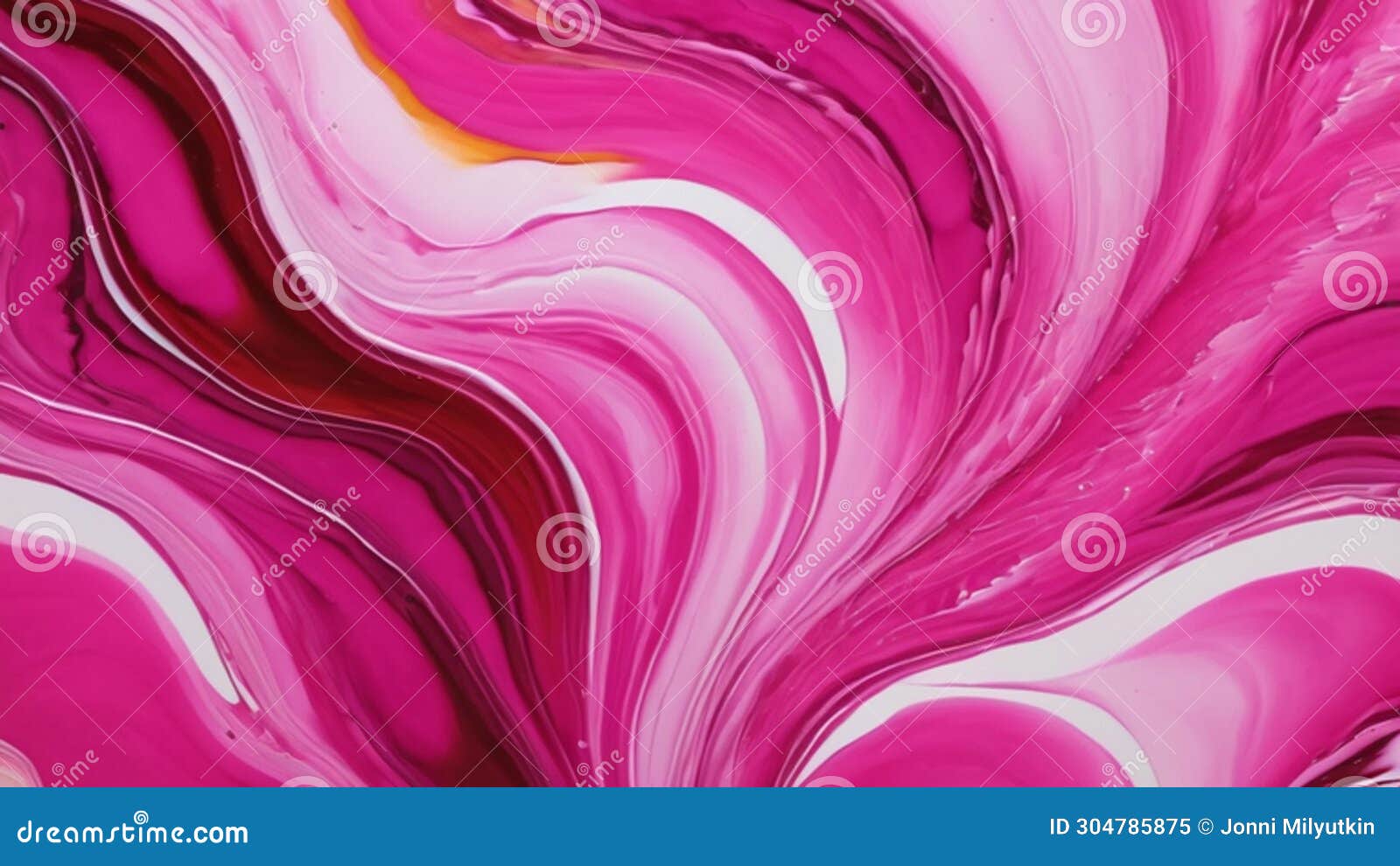 Pink Using Fluid Art Technique with Alcohol Paints. Stock Illustration ...