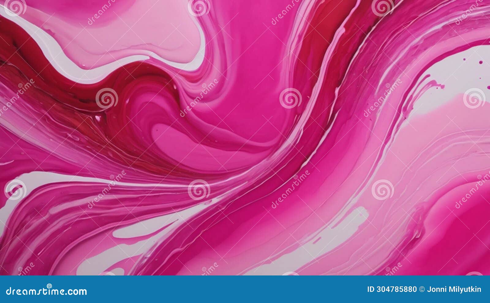 Pink Using Fluid Art Technique with Alcohol Paints. Stock Illustration ...
