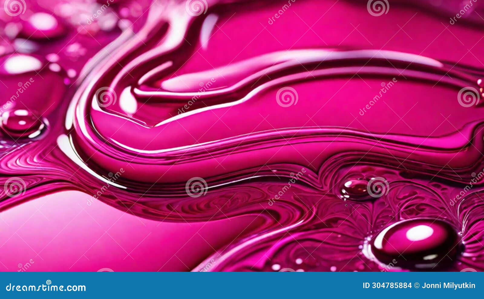 Pink Using Fluid Art Technique with Alcohol Paints. Stock Illustration ...
