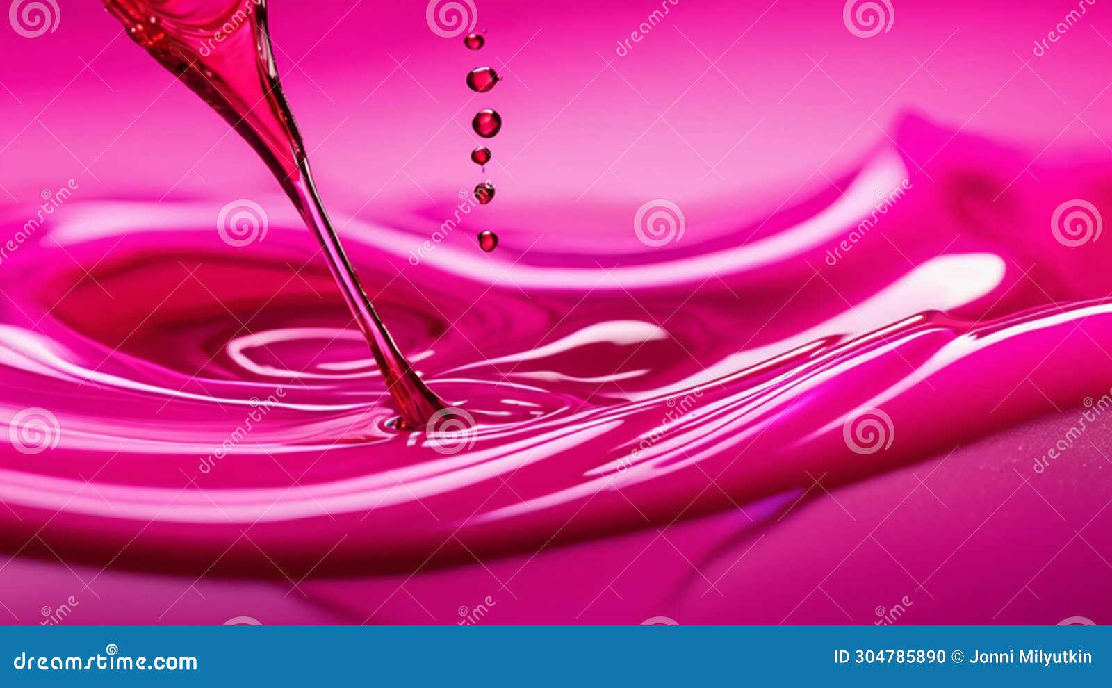 Pink Using Fluid Art Technique with Alcohol Paints. Stock Illustration ...