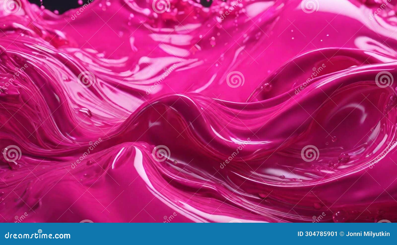 Pink Using Fluid Art Technique with Alcohol Paints. Stock Illustration ...