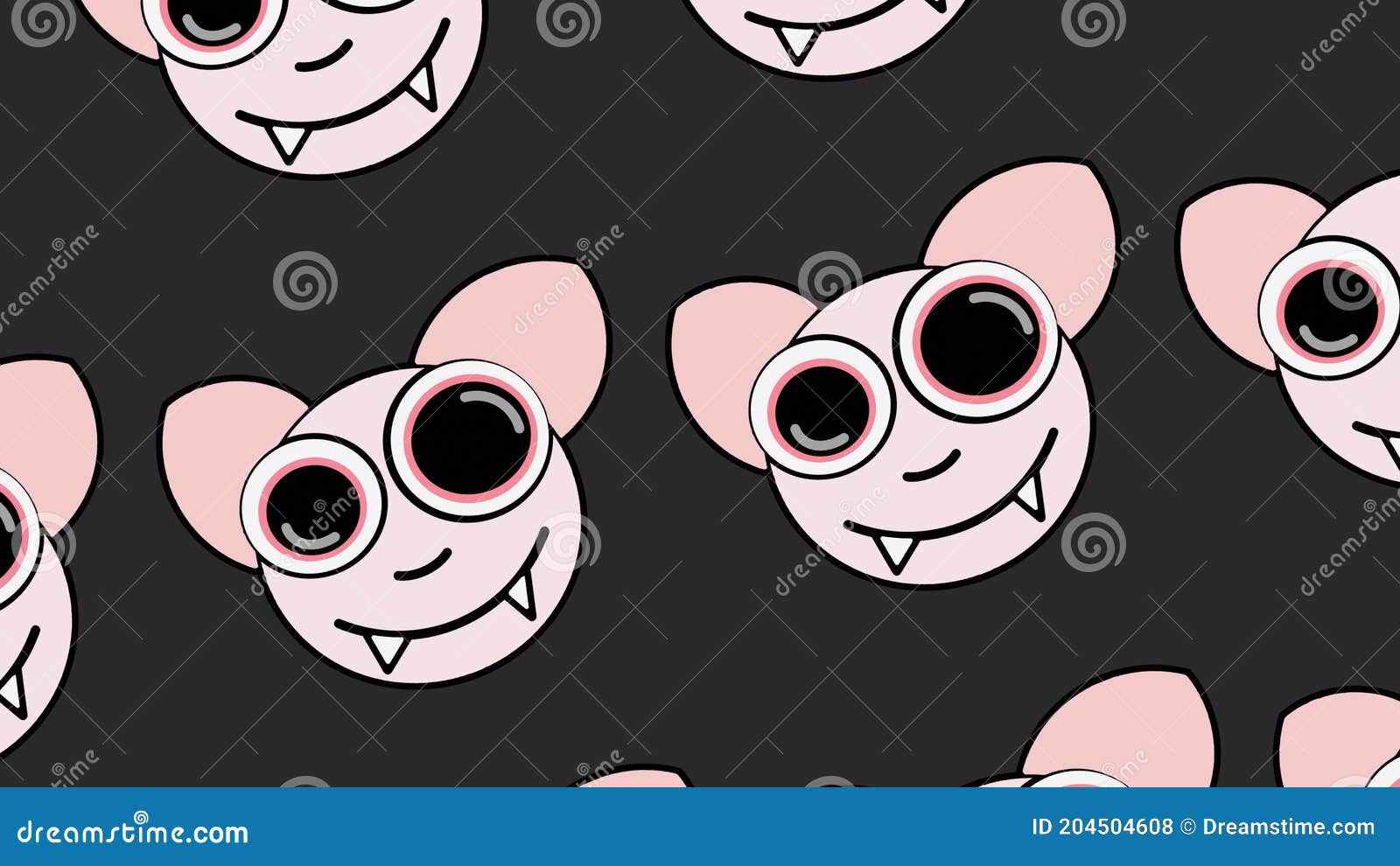 Pink vampire pattern stock illustration. Illustration of pink - 204504608