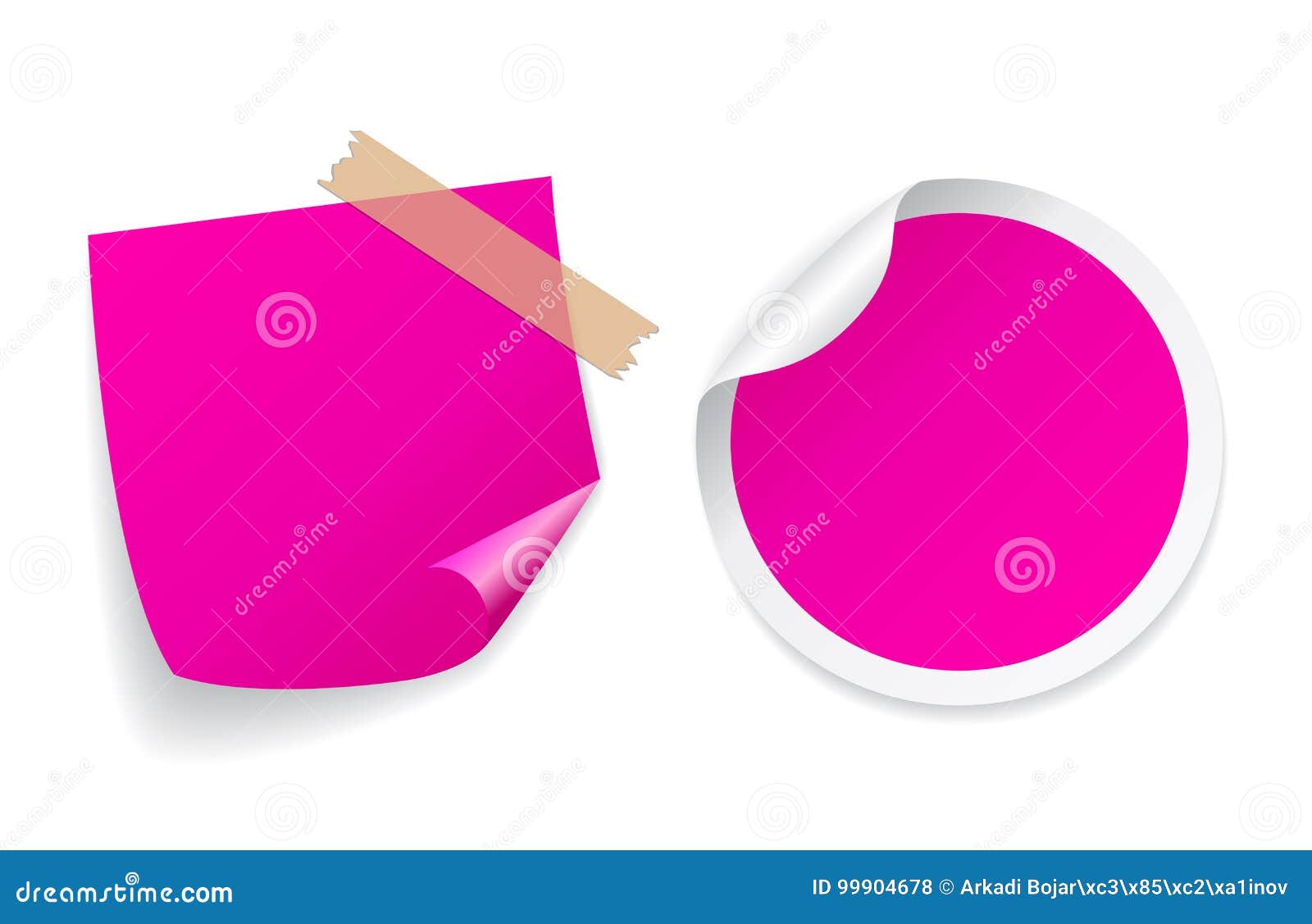 Pink vector sticker stock vector. Illustration of marker - 99904678