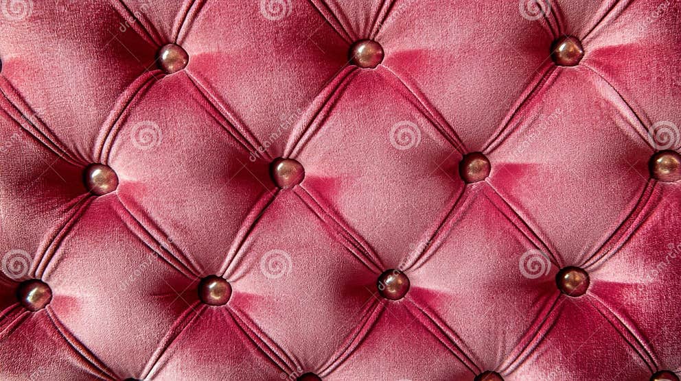 Pink Velvet Upholstery Button Tufted Texture Stock Illustration ...