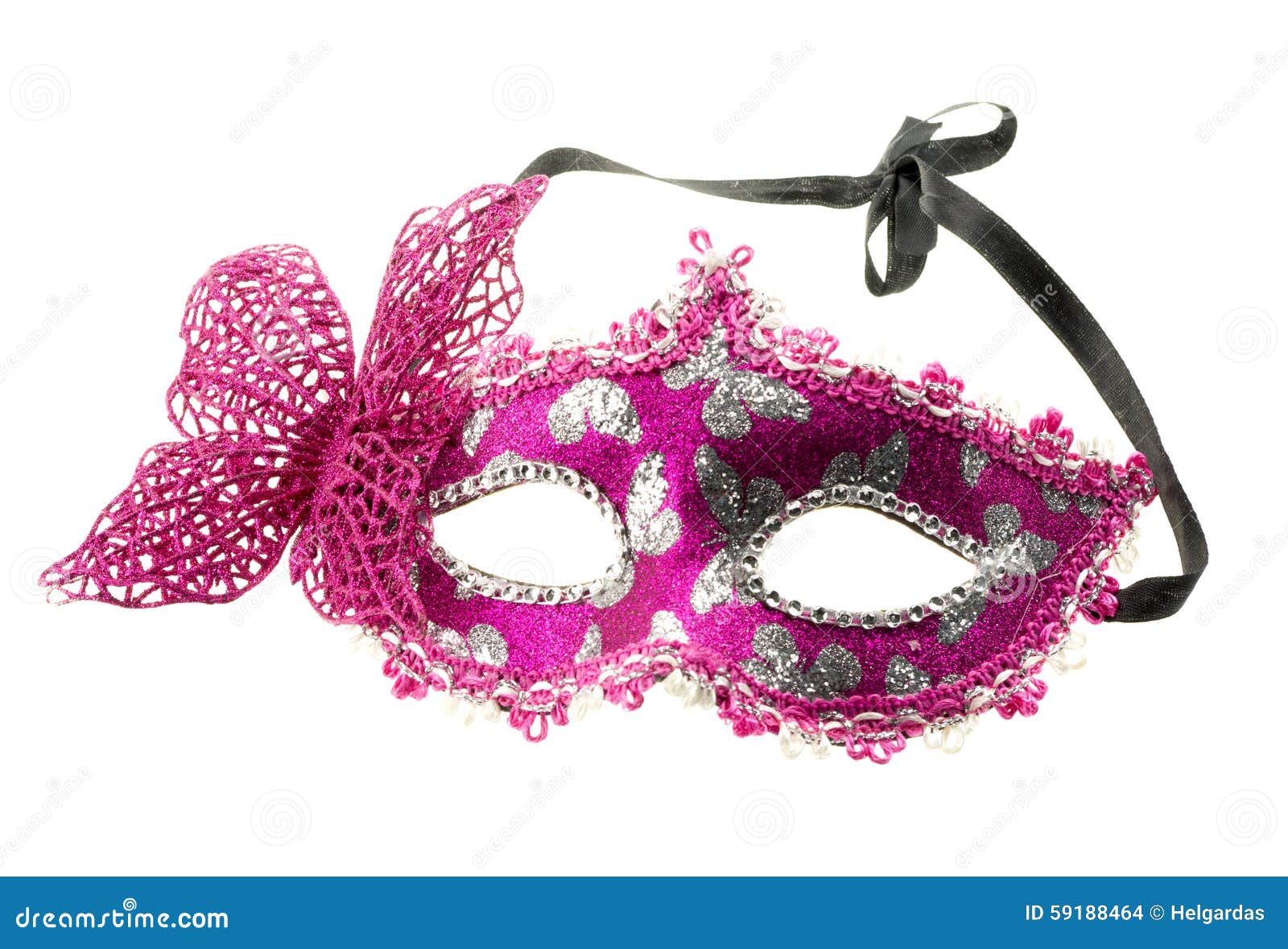 Pink Venetian Mask stock photo. Image of decoration, disguise - 59188464