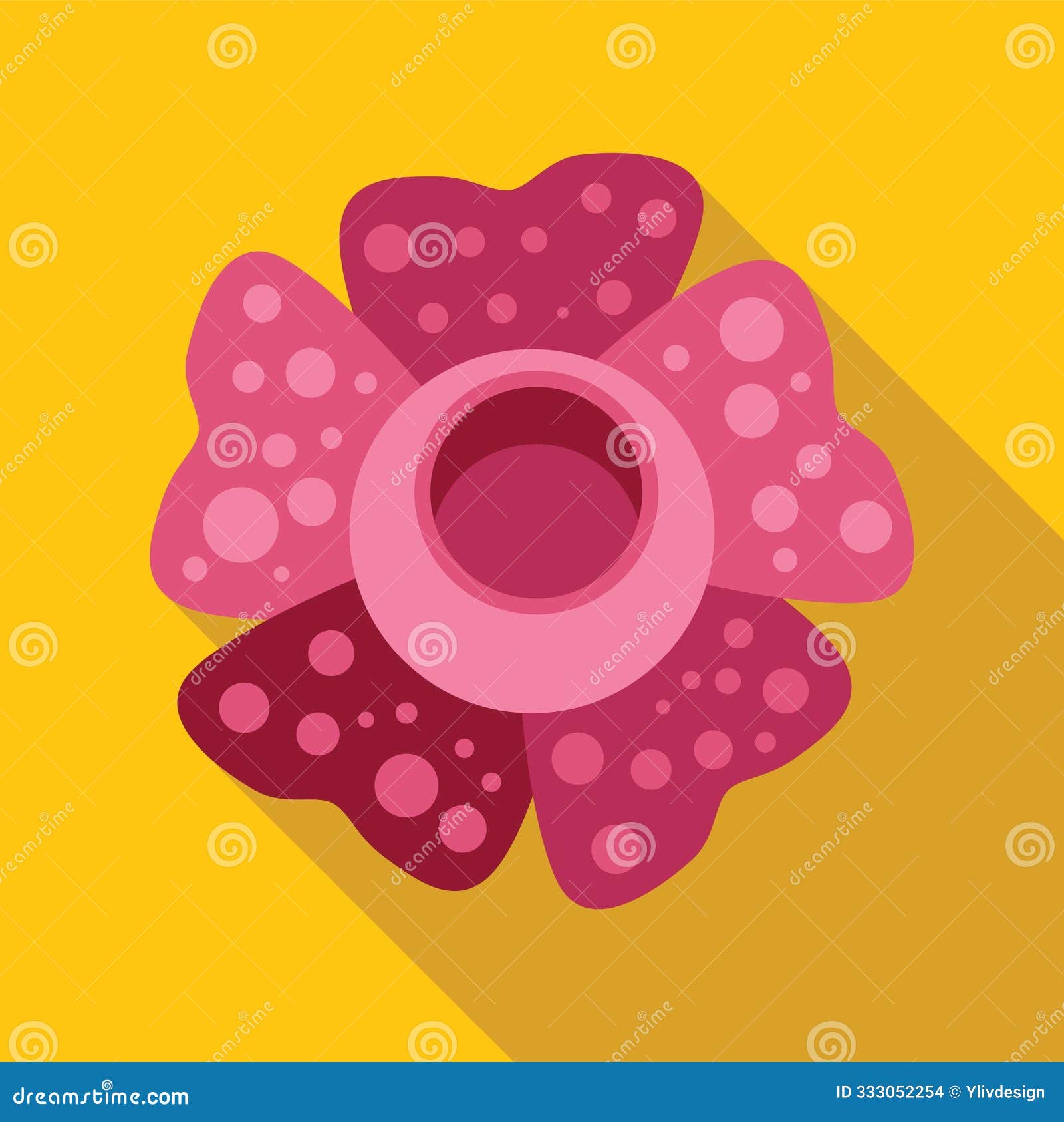 Pink Venus Flytrap Growing and Waiting for Insects Stock Illustration ...