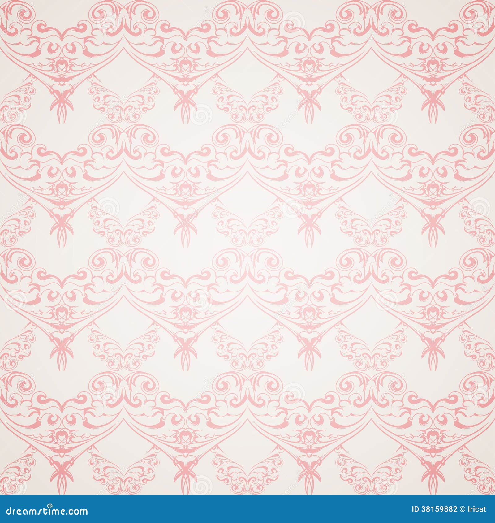 Pink Victorian style stock vector. Illustration of retro - 38159882